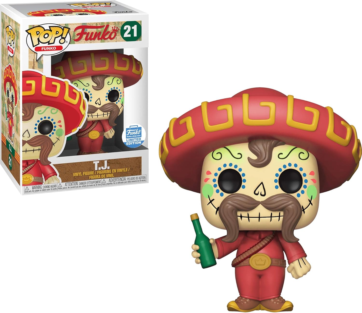 Amazon.com: Funko T.J Shop Exc Pop Vinyl Figure & 1 Compatible Graphic ...