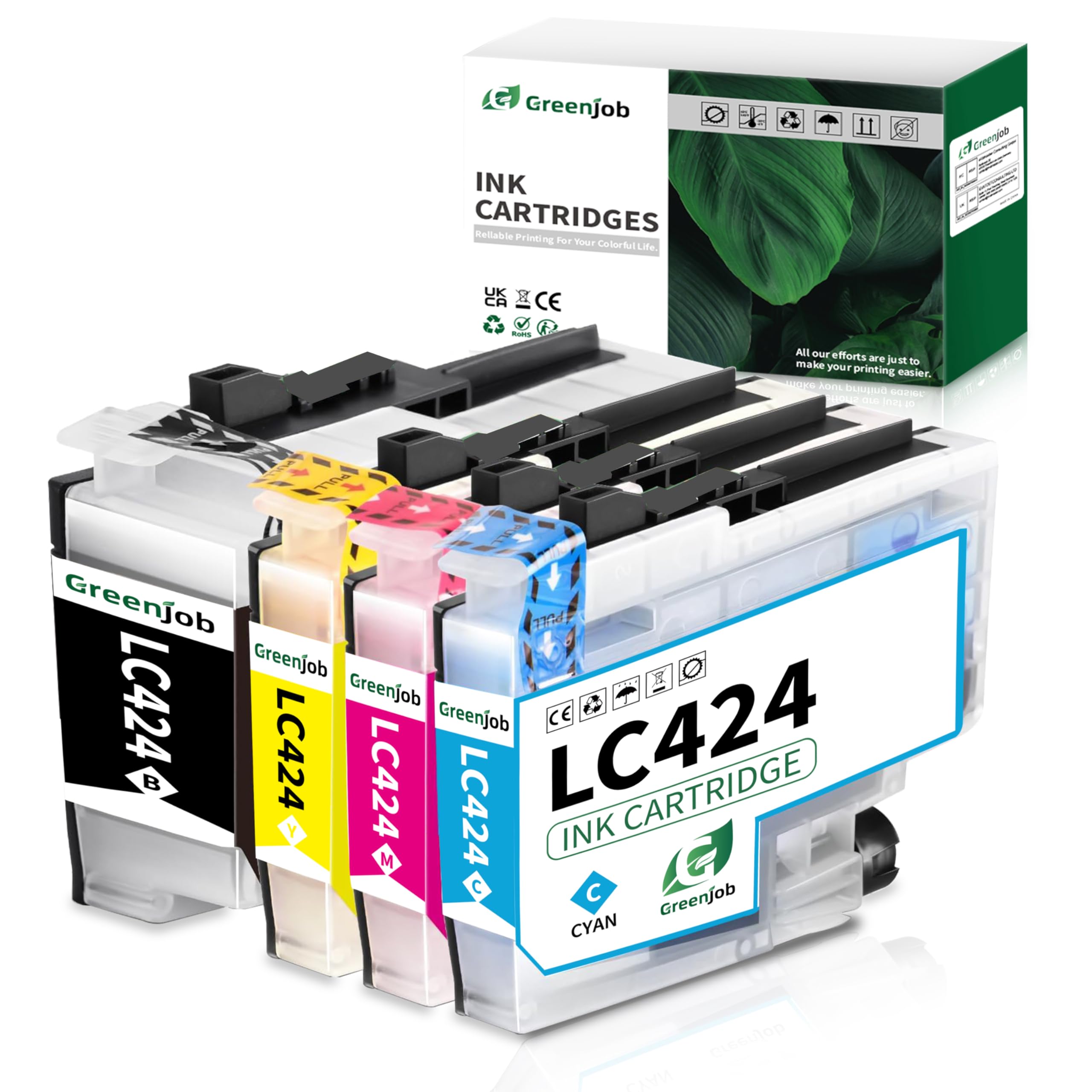 Greenjob LC424 Patronen Value Pack Kompatibel für Druckerpatronen ...