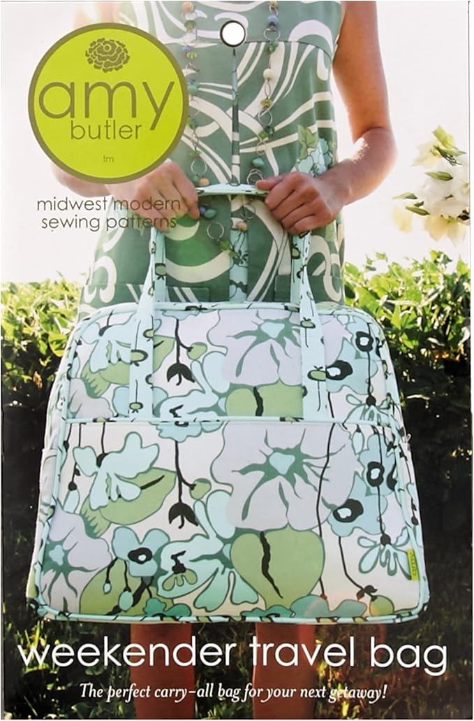 Amazon.com: Amy Butler Weekender Travel Tote Bag Sewing Pattern : amy ...