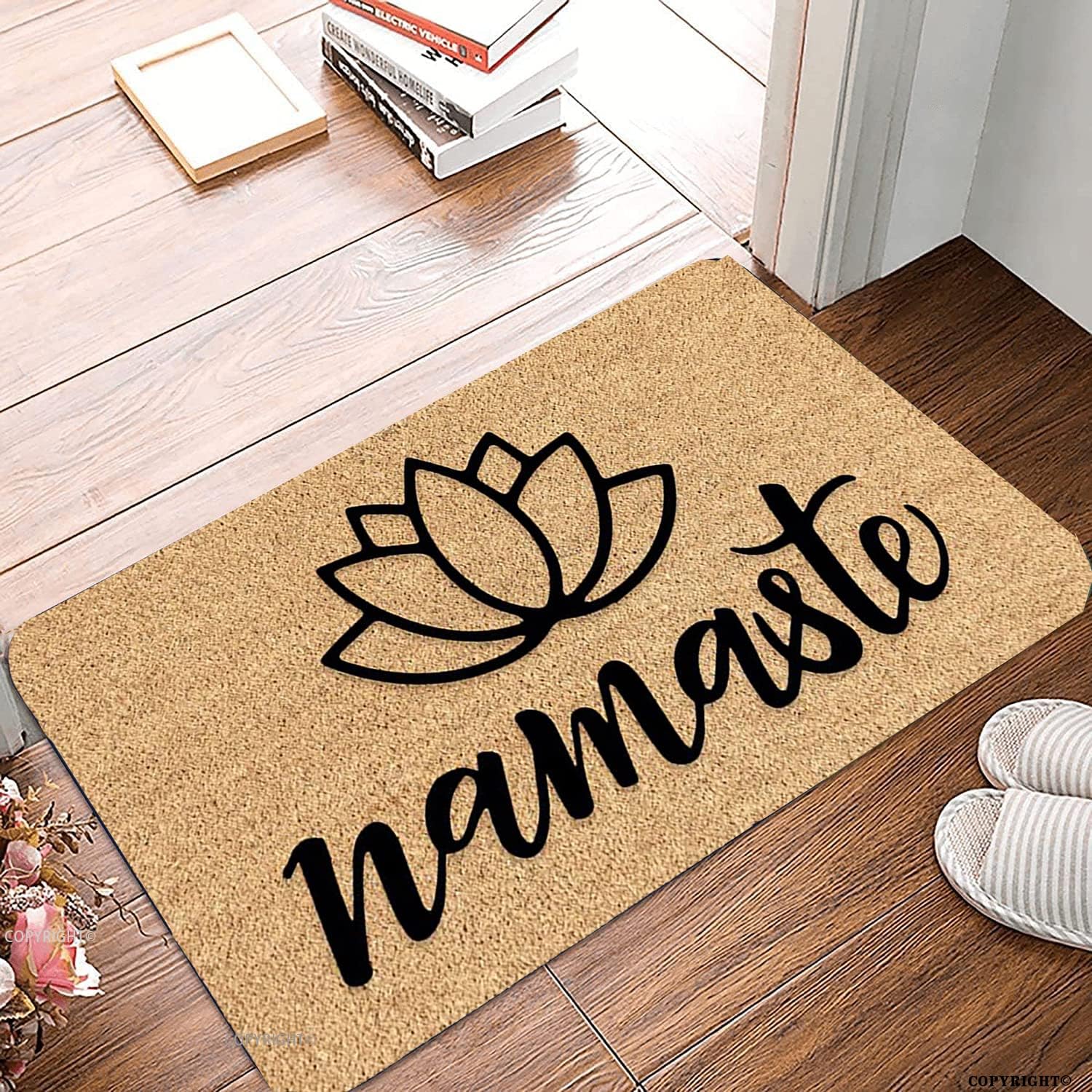 Amazon.com: THIYOTA Welcome Mats for Front Door Entry Namaste Doormat ...