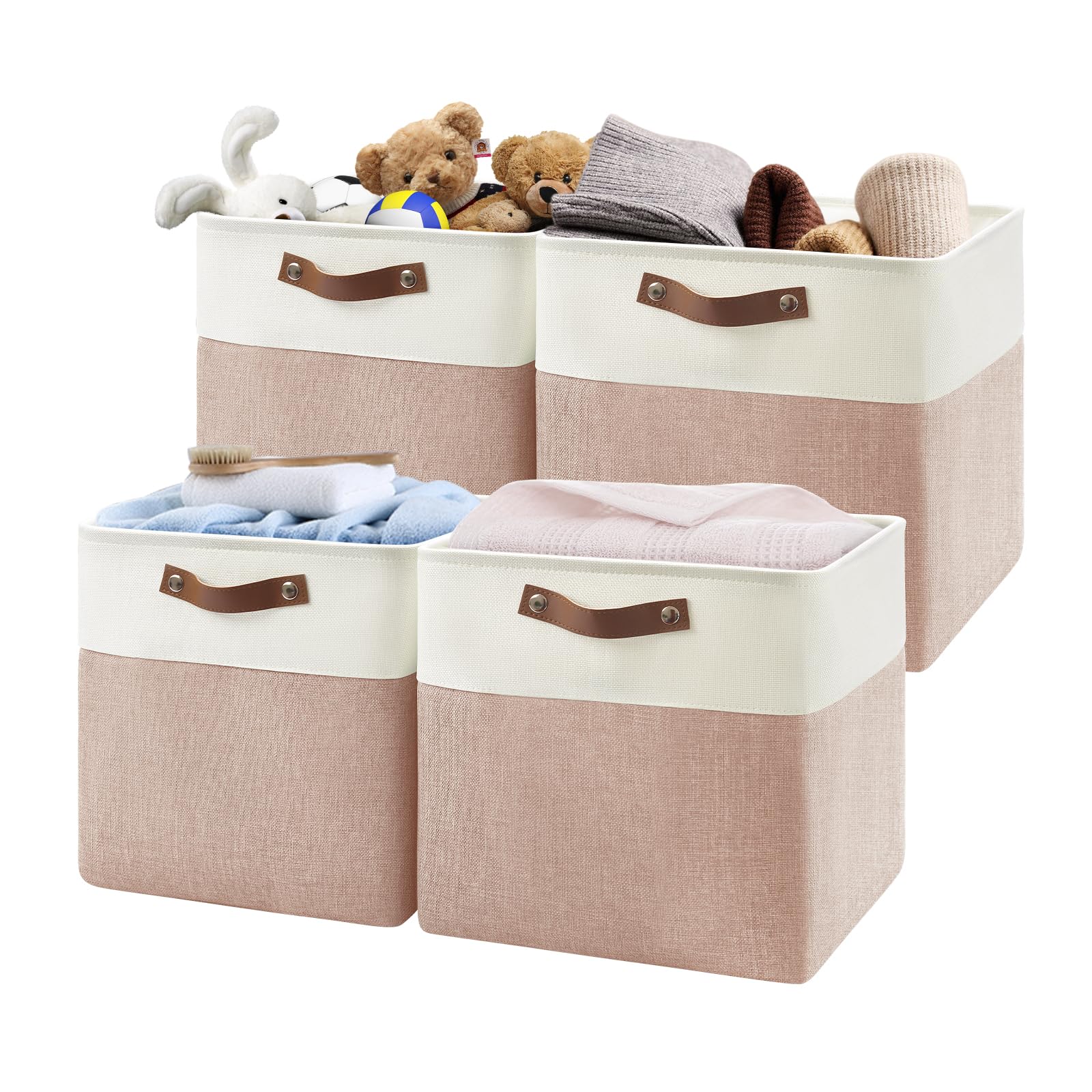 Patvingot 13-Inch Foldable Storage Cubes - Versatile Organizing Baskets ...