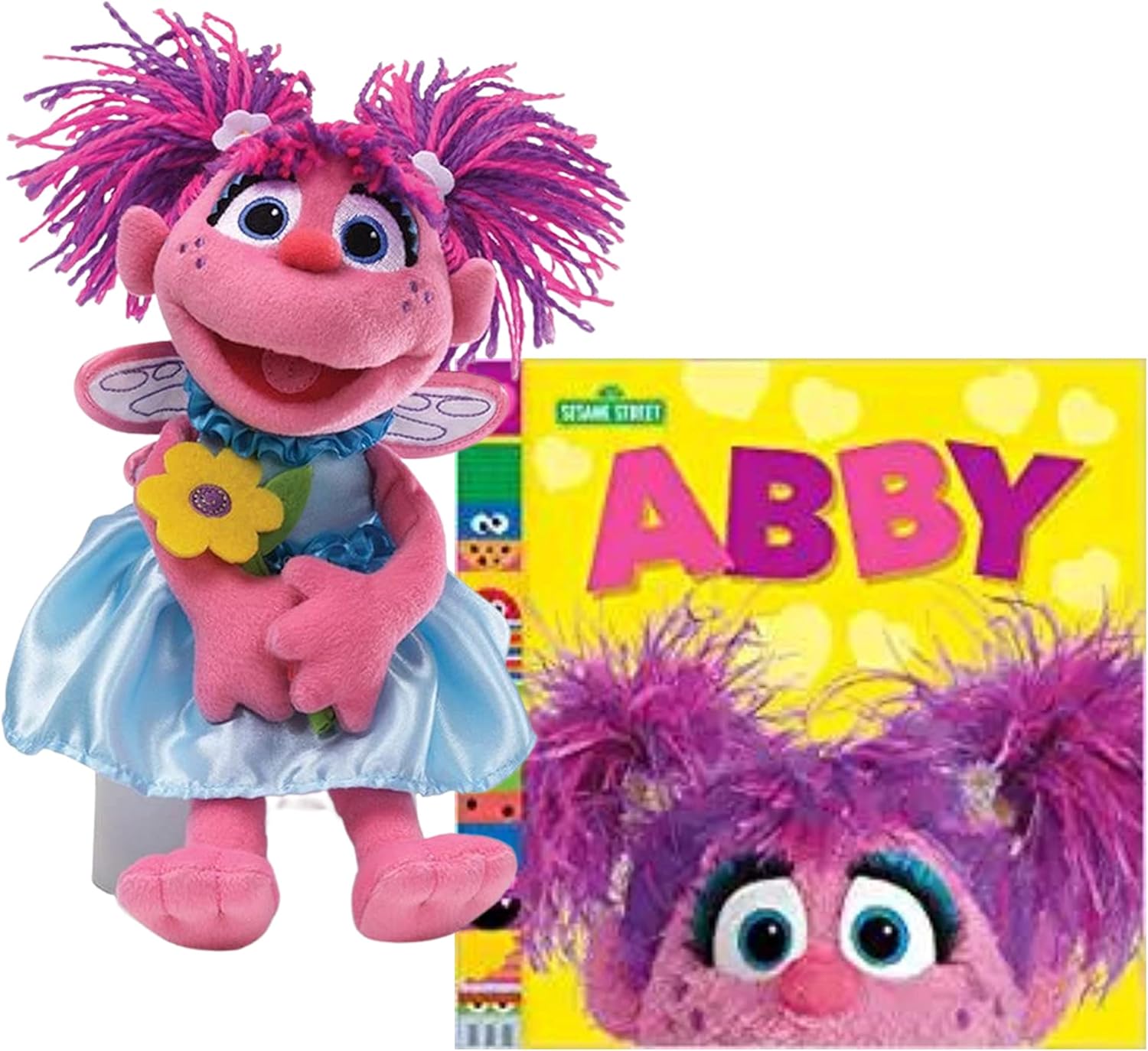 Amazon.com: Sesame Street Abby Cadabby Plush Doll and Board Book Gift ...