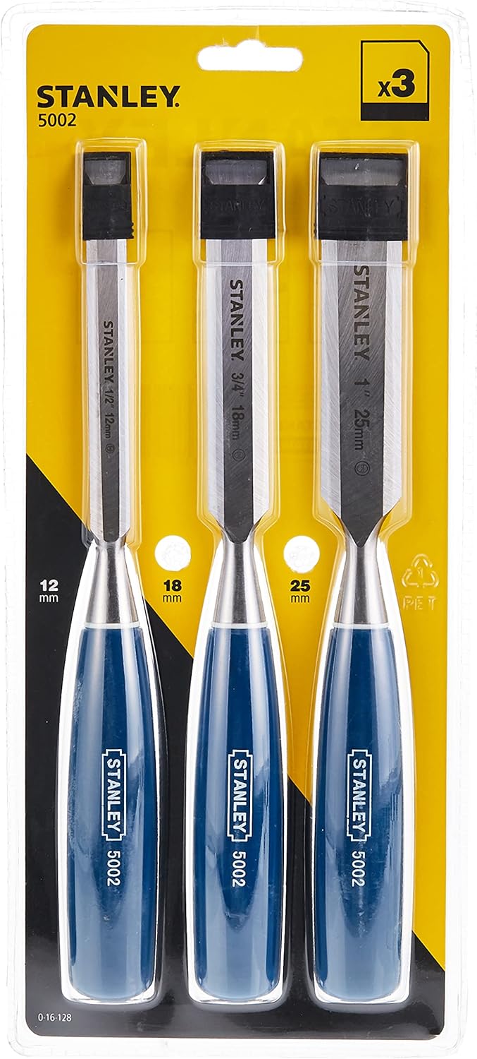 STANLEY 5002 Bevel Edge Chisel Set of 3 : Amazon.de: Baumarkt