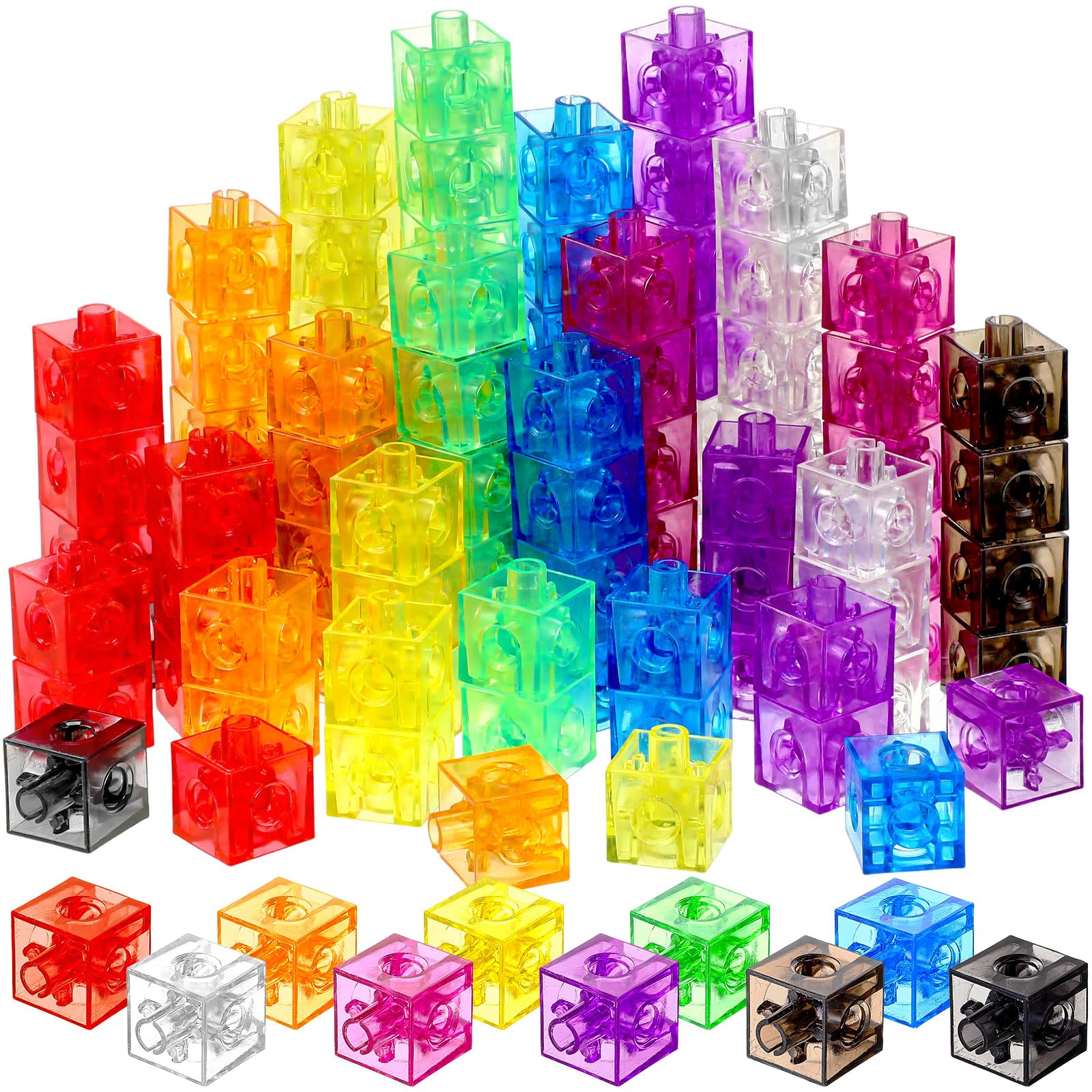 Math Manipulatives Cubes Jenaai 1000pcs Math Linking Cubes - Counting ...