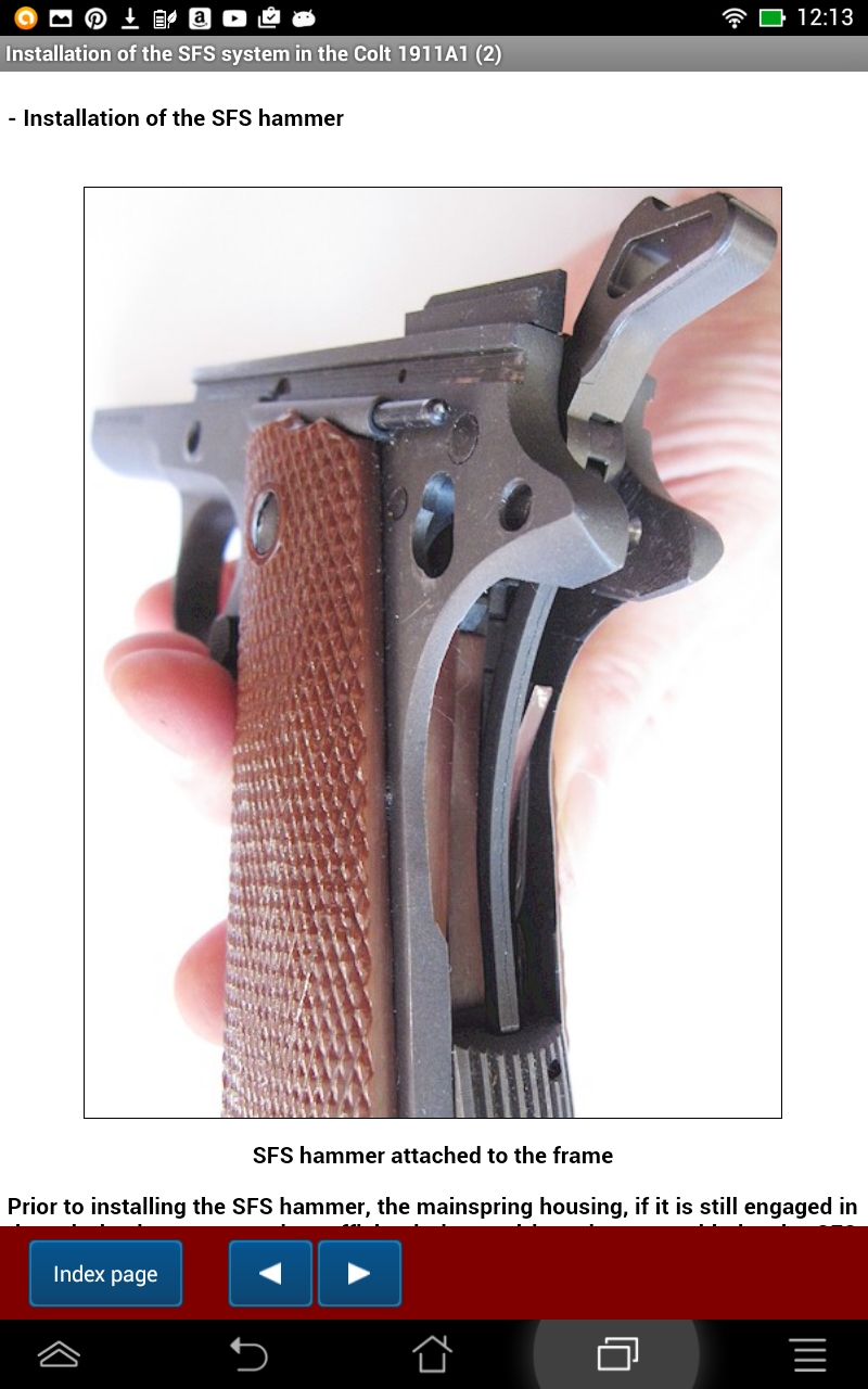 SFS (Safety Fast Shooting) device for Colt pistols - App on Amazon Appstore