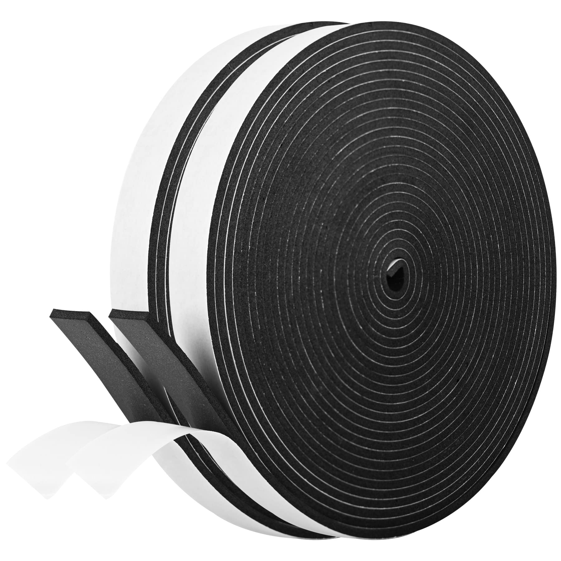 Self Adhesive Foam Tape Weatherstrip 3/4In x 1/8In x 50Ft High Density ...
