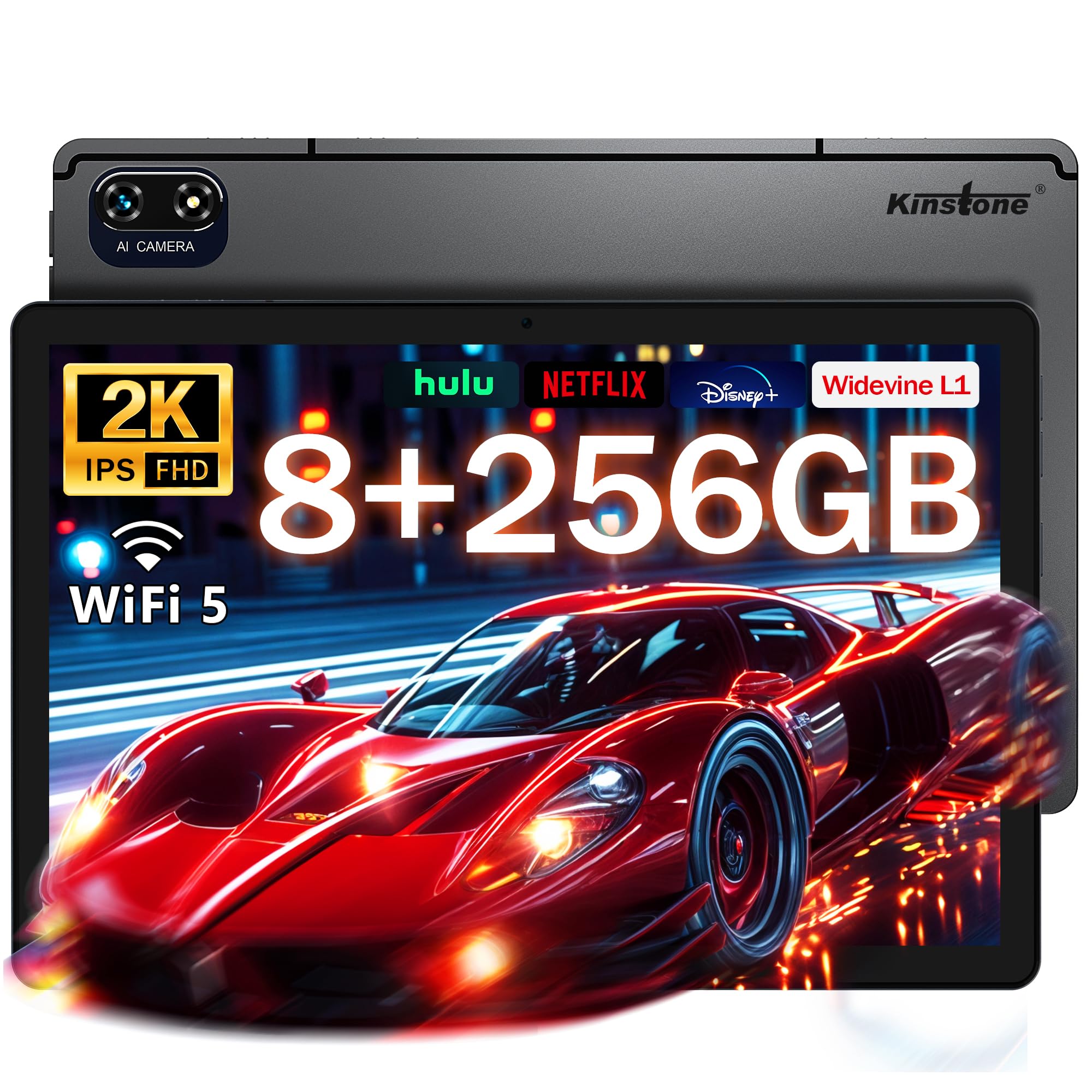kinstone Latest 10.1 Inch Android 12 Tablet with 128GB ROM 1TB Expand,2 ...