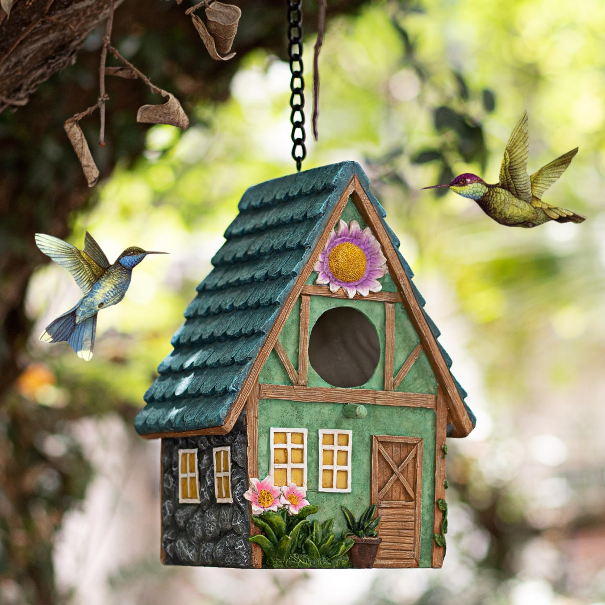 Amazon.com: Bird Houses for Outside,Hanging Bird House for Garden Patio ...