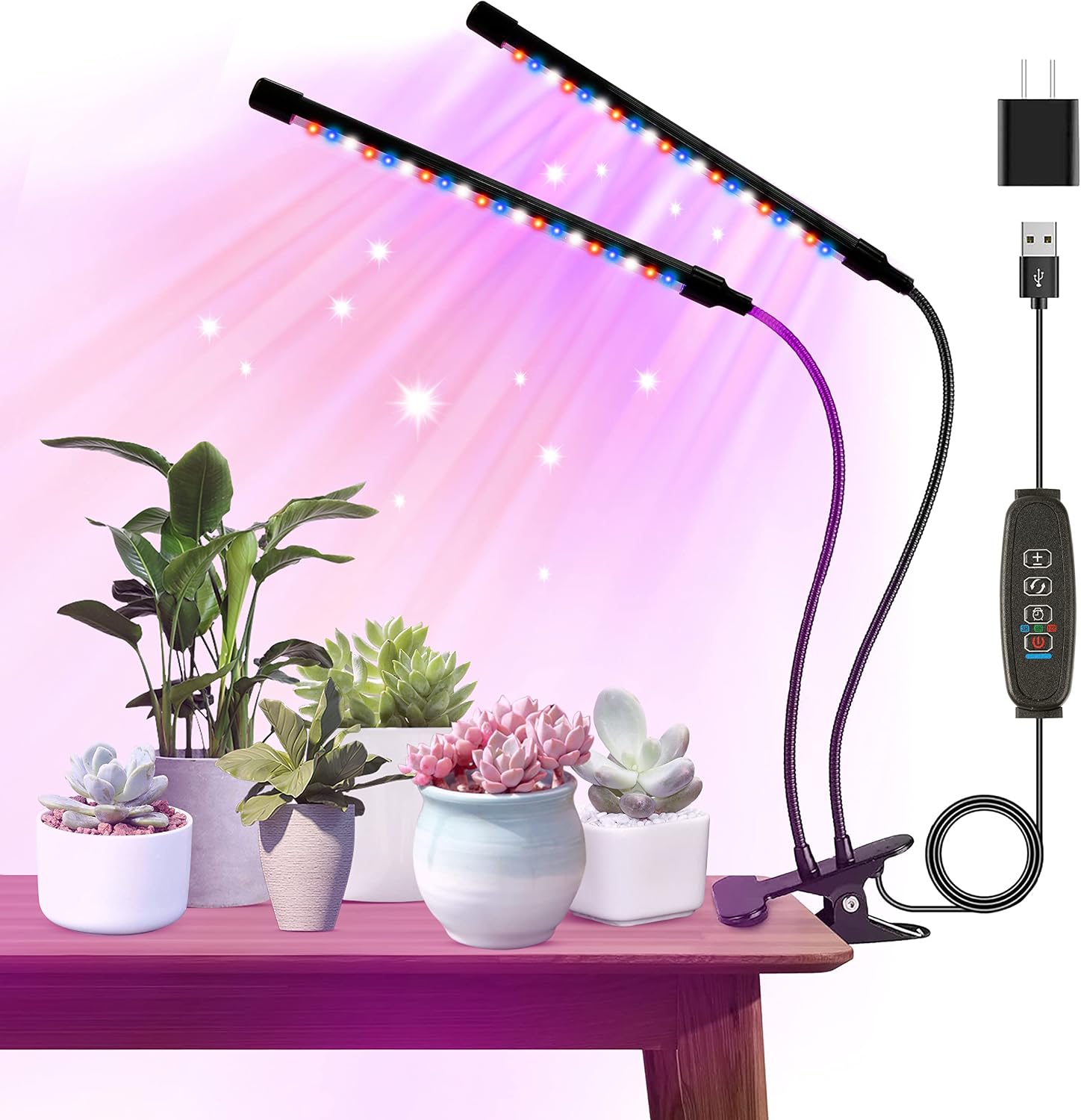 Amazon.com : ZEKICE Grow Lights for Indoor Plants, LED Plant Grow ...