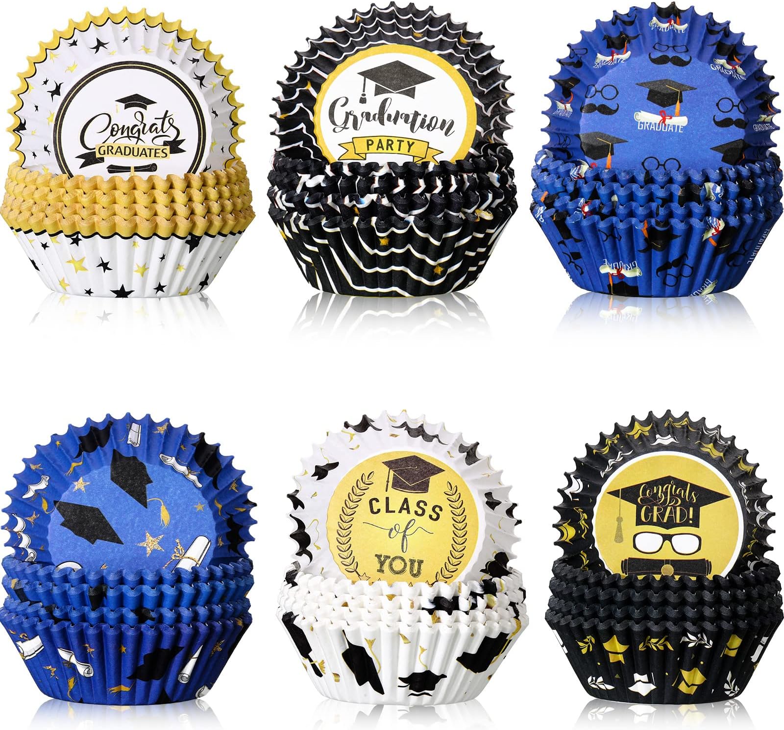 Amazon.com: 600 Count Graduation Cupcake Liners Baking Cups Liners ...