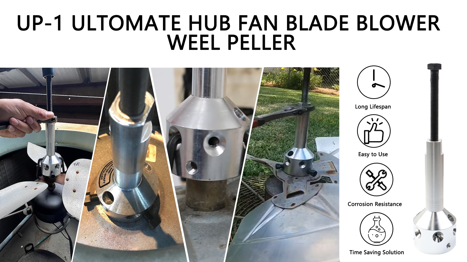 Pulley Puller Yoursme UP-1 Ultimate Hub Fan Blade Blower Wheel Puller ...
