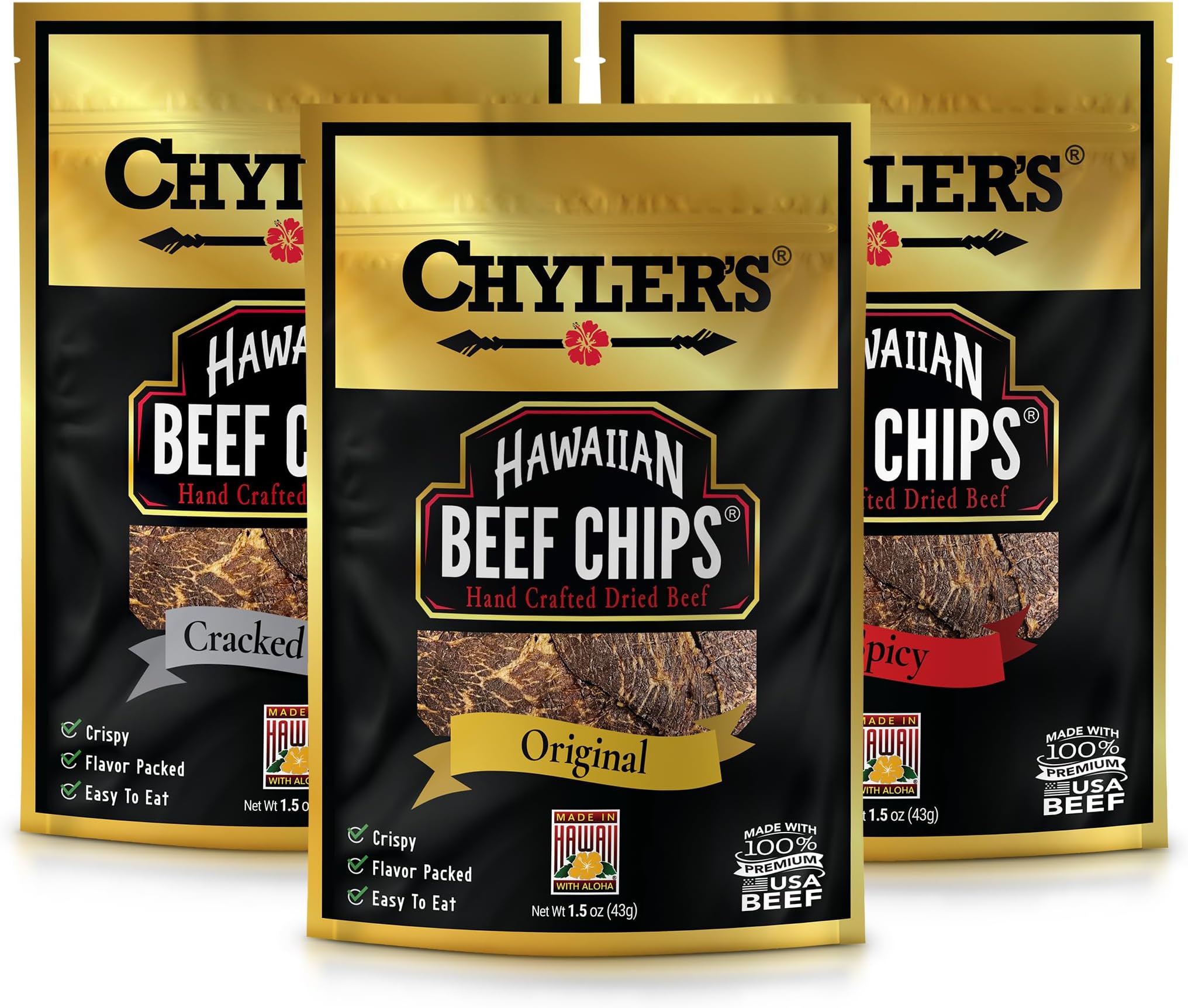 Amazon.com: Chyler's Hawaiian Beef Chips Variety Pack. The One and Only ...