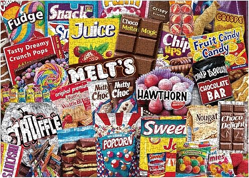 Amazon.com: Chocolate Candy Puzzle for Adults 1000 Pieces, Colorful ...