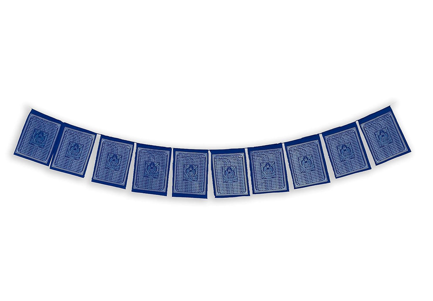 Amazon.com: Tibetan Prayer Flags Solid Blue Color Medicine Buddha ...