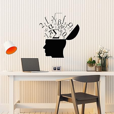 Amazon.com: ROWNOCEAN Math Wall Decal, Math is Awesome, Removable Vinyl ...