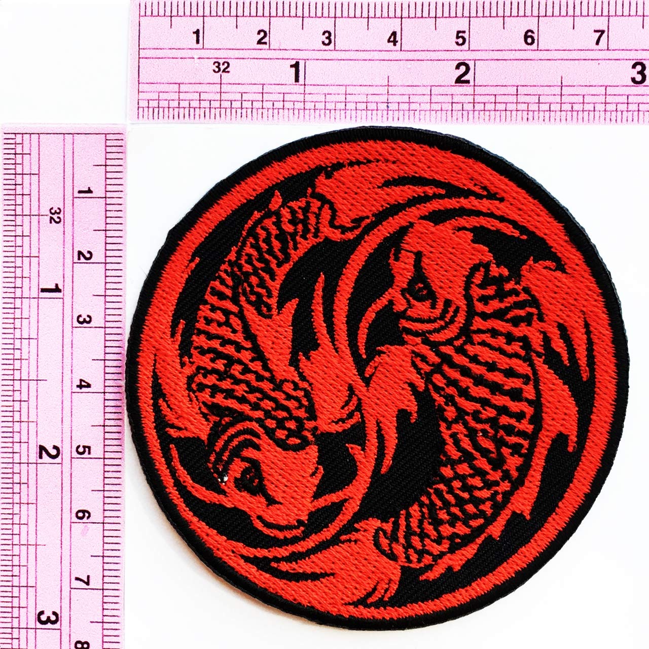 Buy Japanese Koi Fish Patch Chinese Yin Yang Balance Sign Symbol Lucky ...