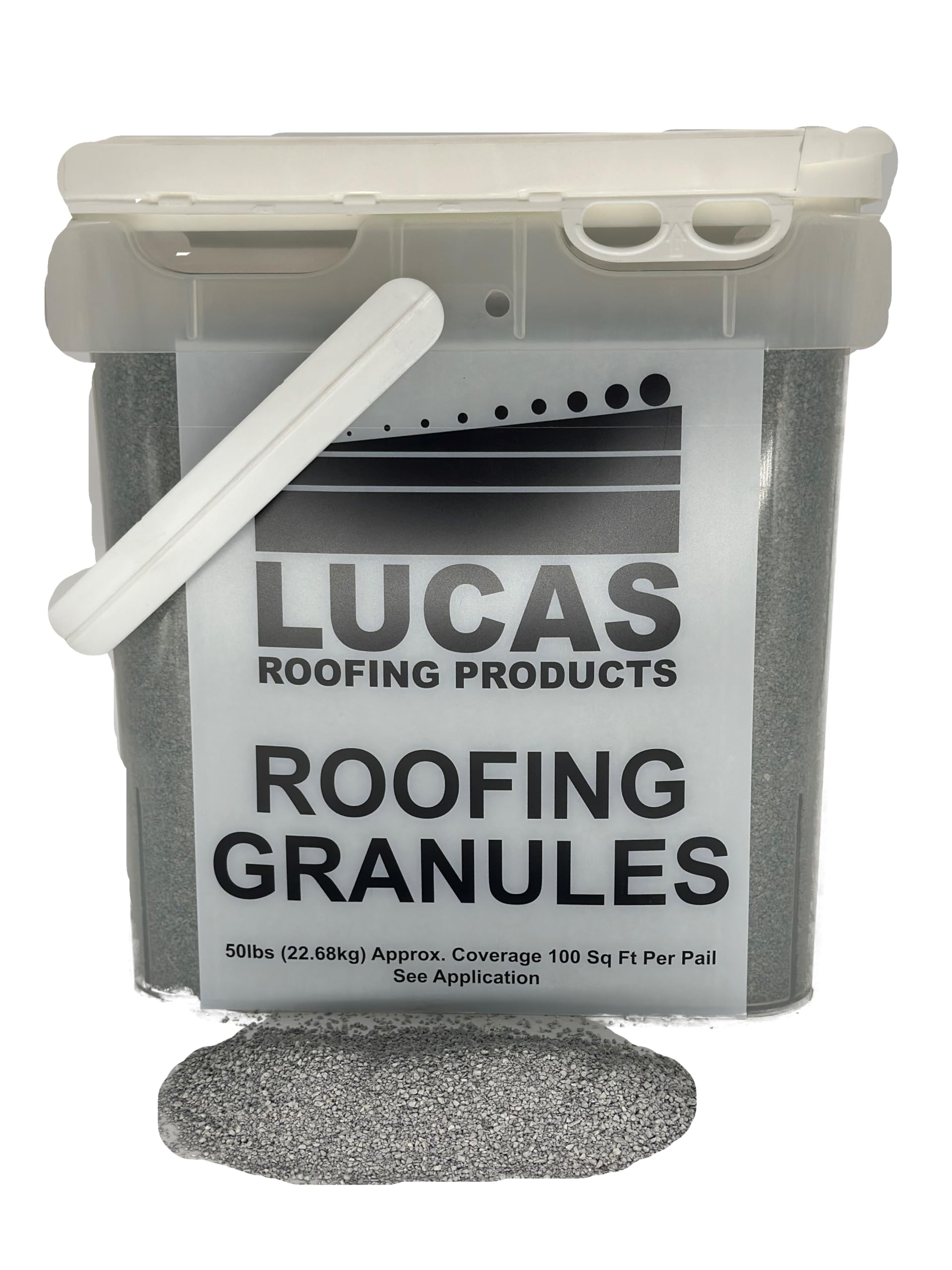 Lucas Roofing Granules, 50 lbs (22.68kg), Approx. Coverage 100 Sq Ft ...