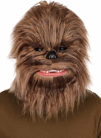 Amazon.com: Adult Deluxe Chewbacca Costume Mask | Star Wars Wookiee ...