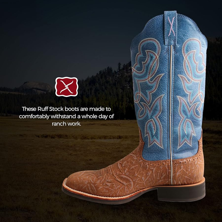 Twisted X Blue Ruff Stock Boots Online | emergencydentistry.com