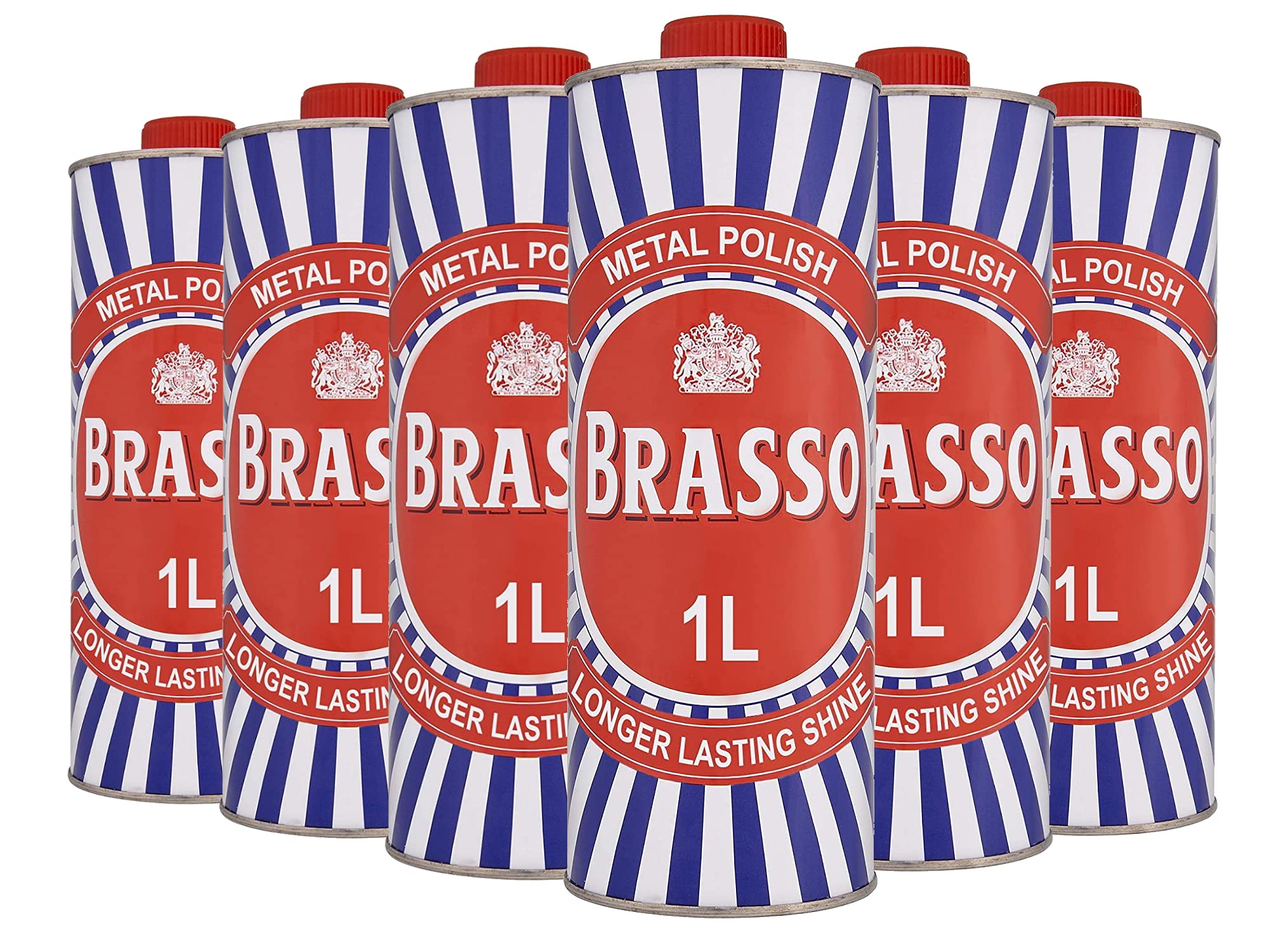 Brasso Liquid Metal Polish, 1L - Pack of 6 Bottles : Amazon.co.uk: Grocery