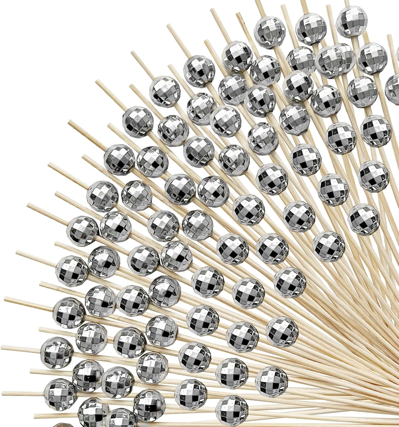 Amazon.com | 200Pcs Disco Ball Cocktail Picks,Disco Ball Shape Fruit ...