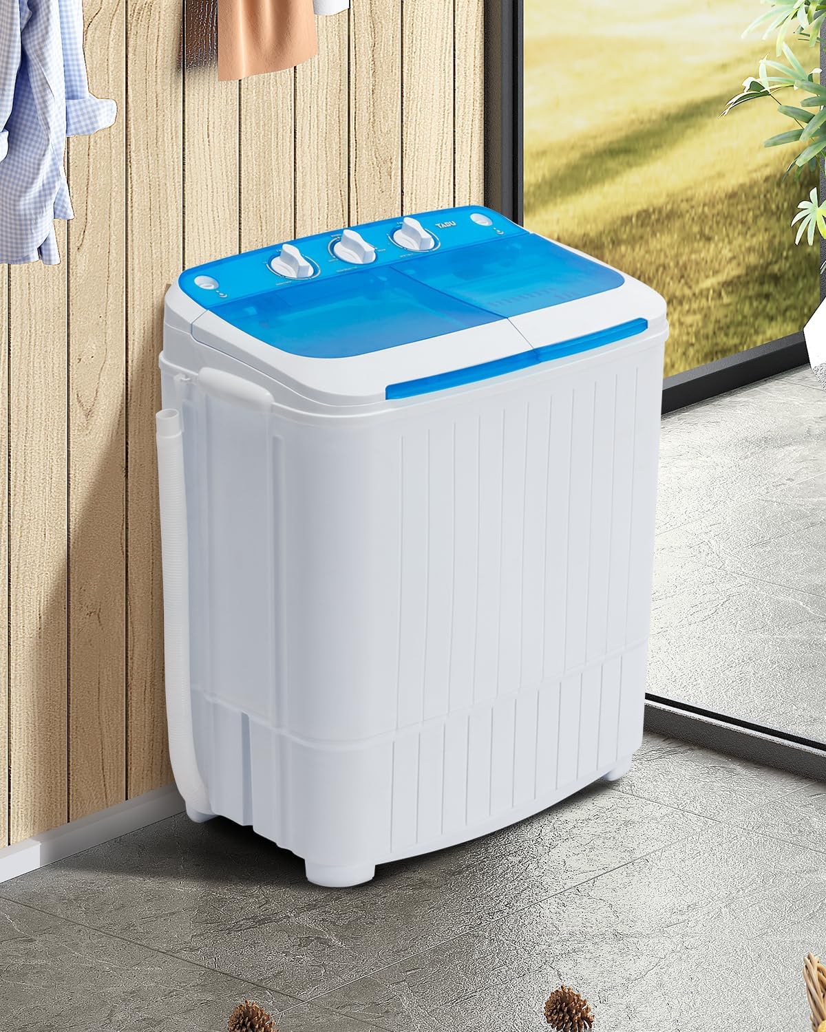 Amazon.com: Muhub Portable Washing Machine,16.5LBS Mini Washer and ...