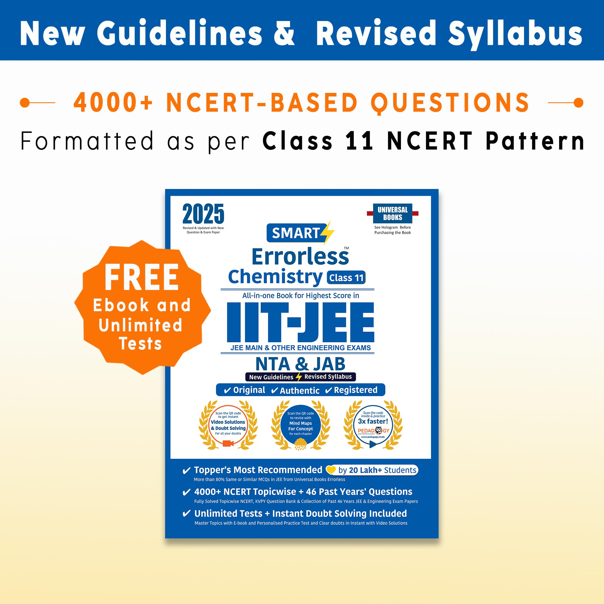 Buy Smart Errorless Chemistry JEE(Main and Advanced) Class 11 (2025 ...