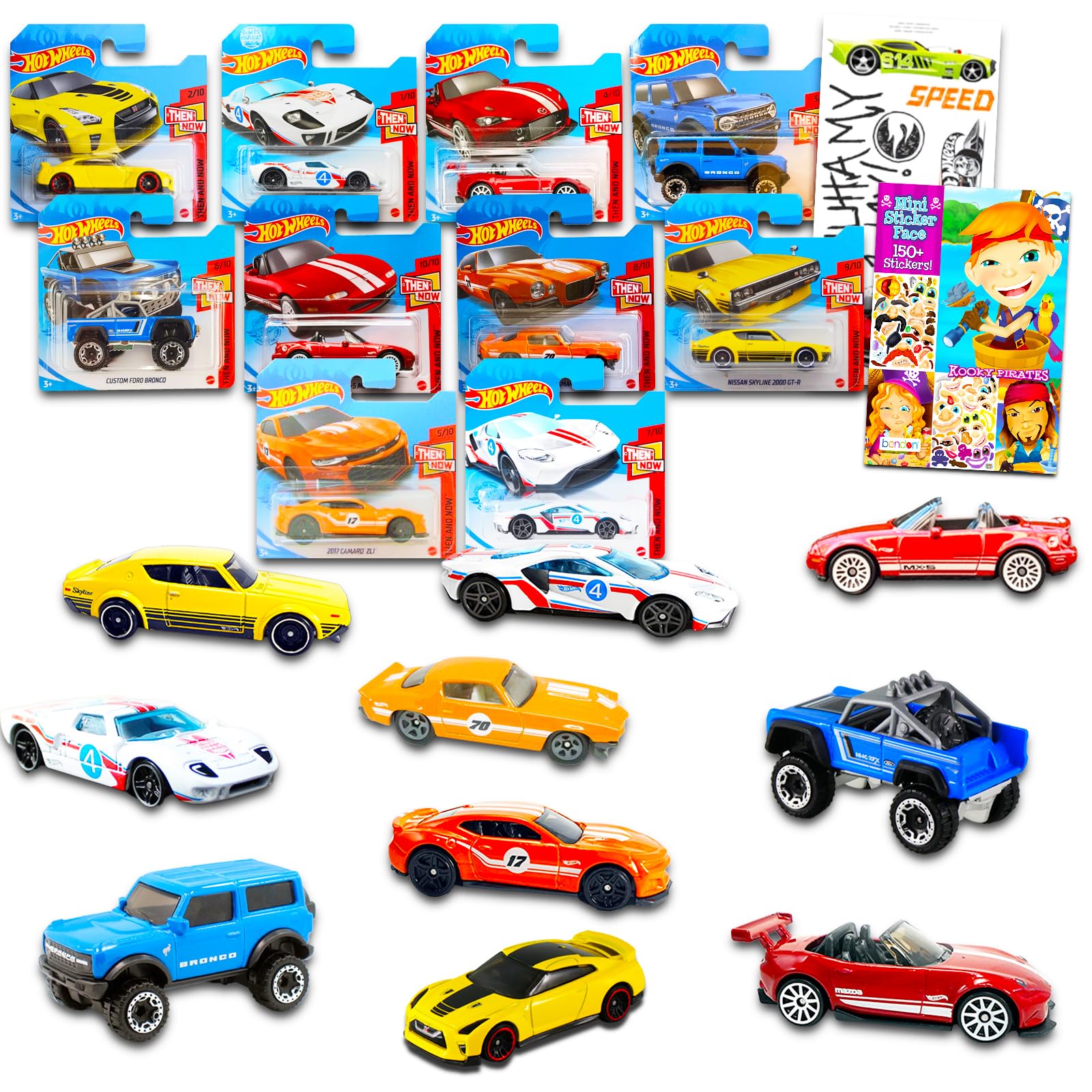 Amazon.com: Hot Wheels 10 Pack Bundle for Kids, Adults - 10 Assortment ...