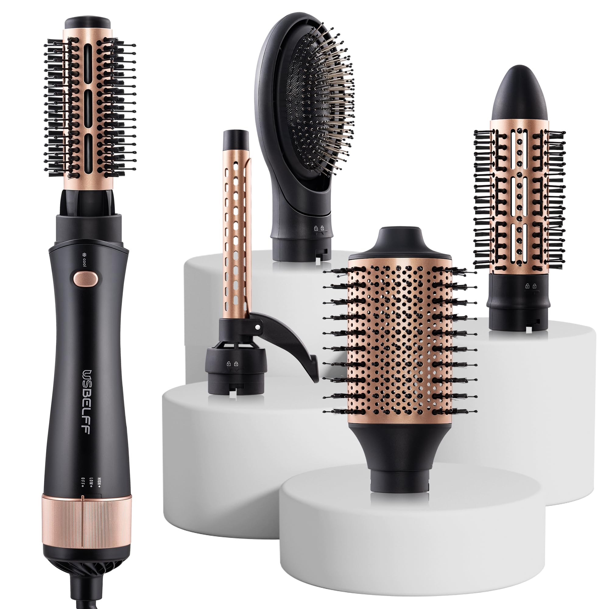 Hair Dryer Brush, Hot Tools Blow Dryer Brush 5-in-1 Blowout Volumizer ...