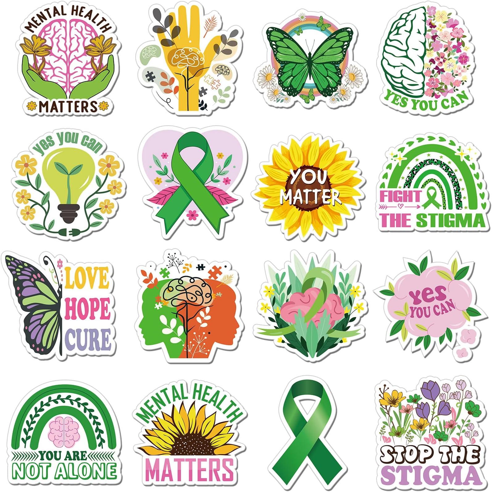 Amazon.com: Copkim 15 Pcs Mental Health Fridge Magnets Boho ...