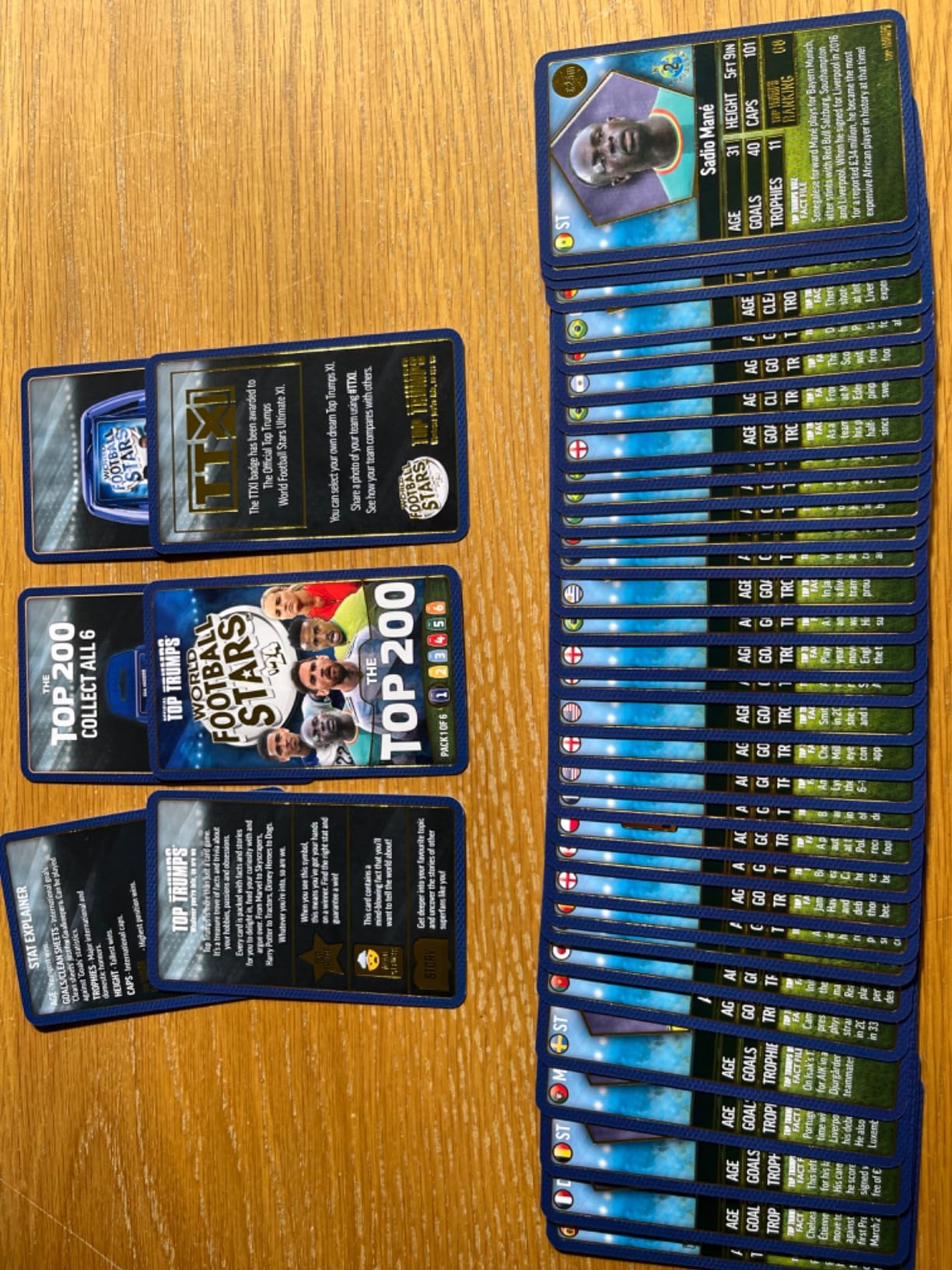 Top Trumps World Football Stars Top 200 Card Game Pack 1, Play with ...