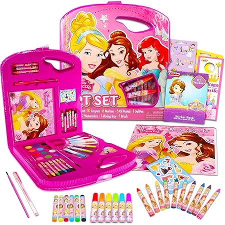 Amazon.com: Disney Princess Lap Desk Activity Set for Kids - Disney ...