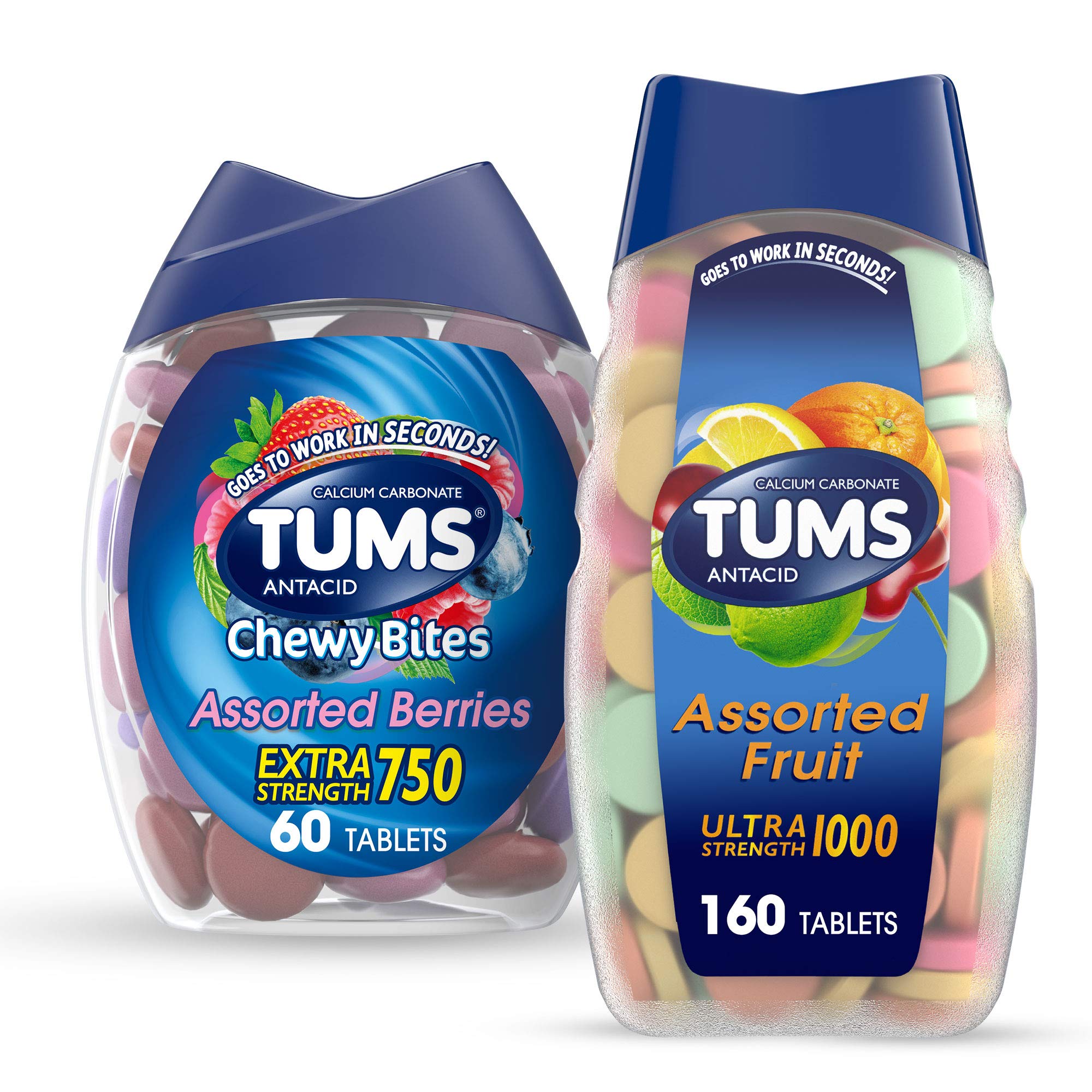 Buy TUMS Ant Chewable s for Heartburn 160ct, Ultra Strength, Assorted ...