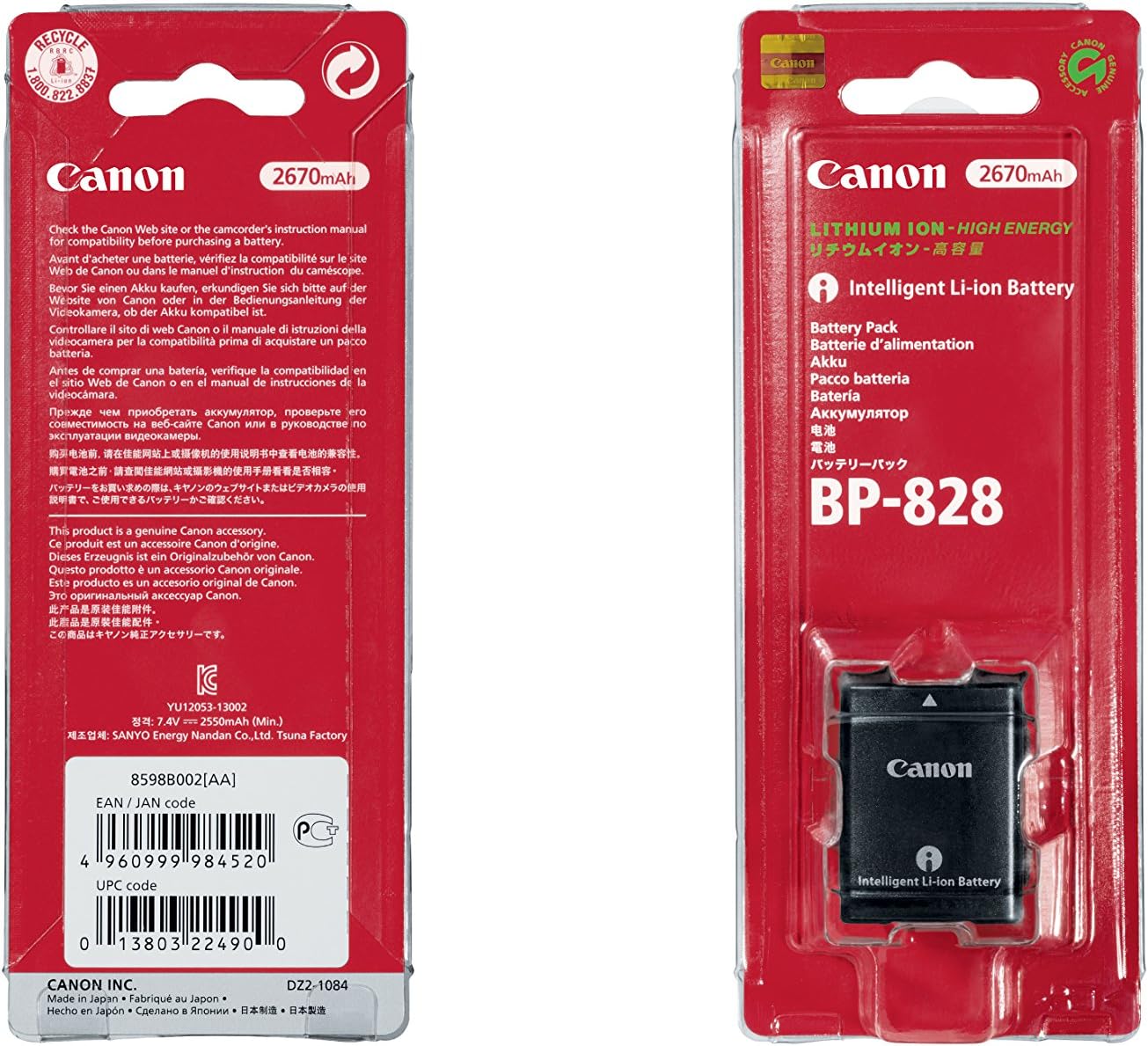 Canon Batería BP-828 – Yaxa Colombia