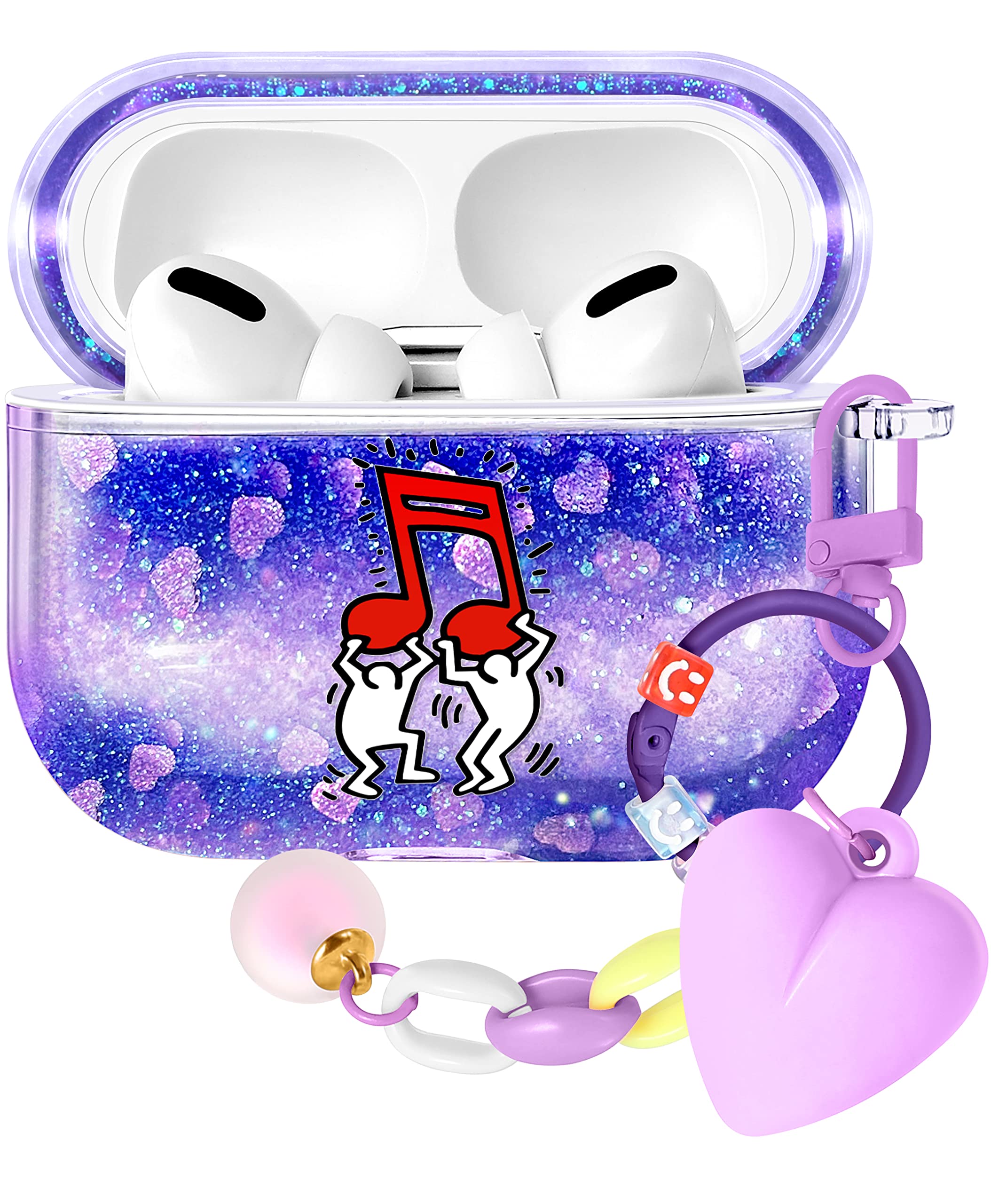 Amazon.com: Besoar for Airpod Pro/Pro 2nd Generation Case Bling Glitter ...