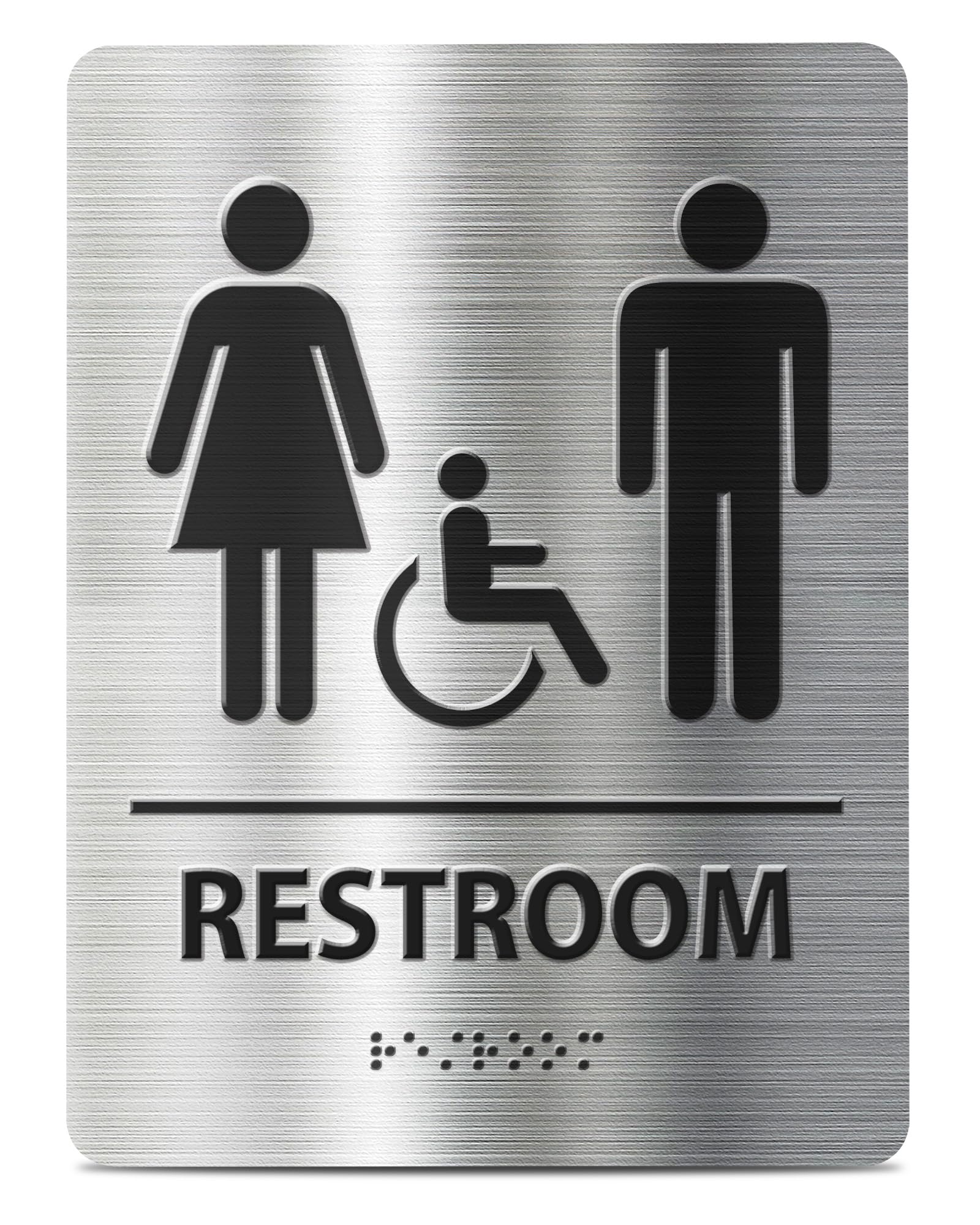 Snapklik.com : ADA-Mark Modern Restroom Sign For Business - ADA ...
