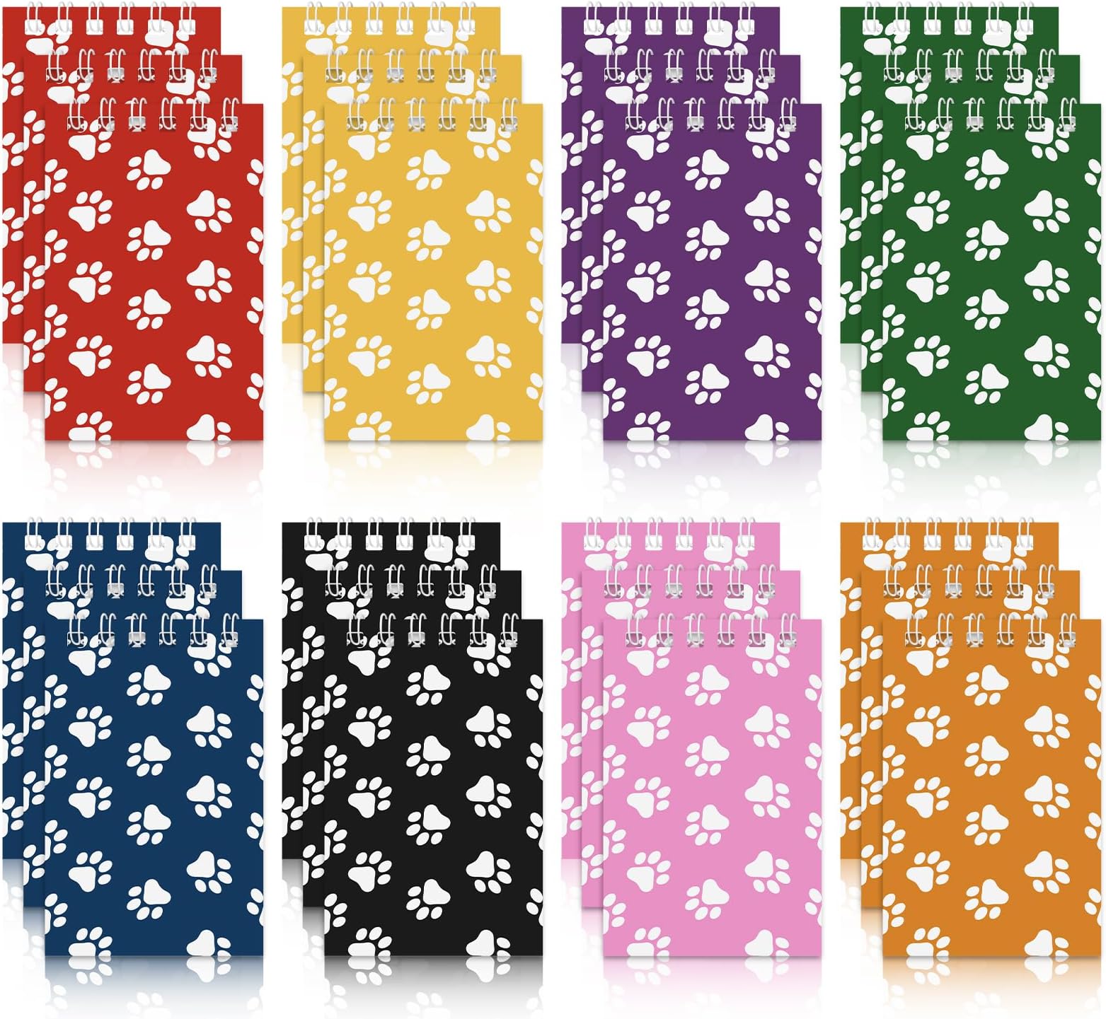 Amazon.com: Weecent 24 Pcs Mini Notebooks Dog Paw Party Favors for Kids ...