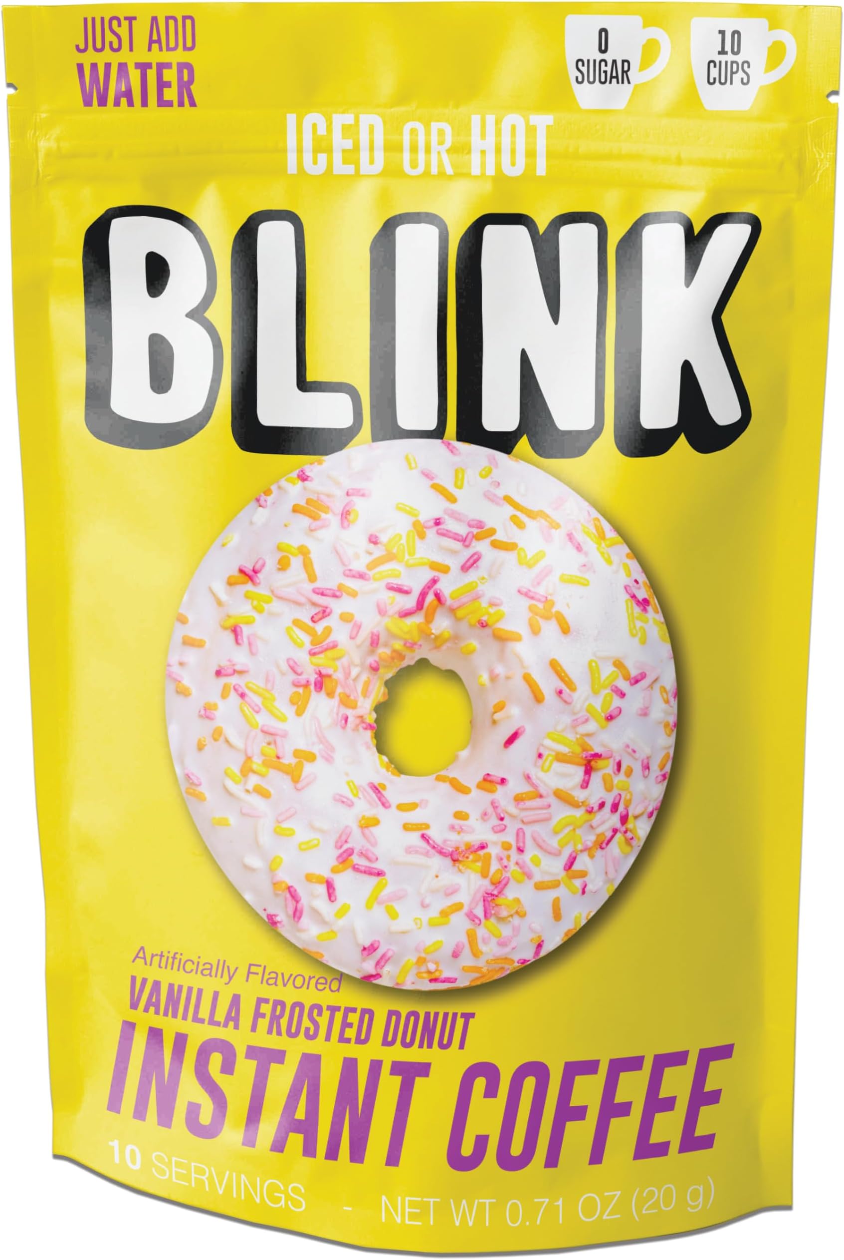 Amazon.com : Blink Flavored Instant Iced Coffee, Dried Keto Coffee ...