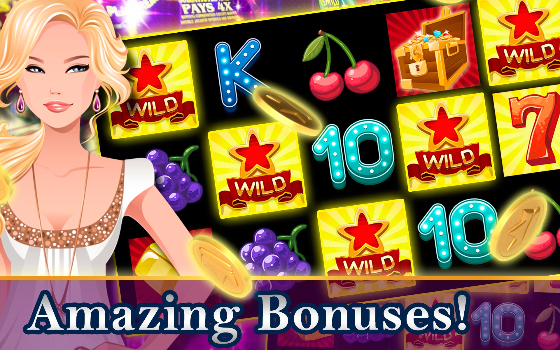 Golden Star 777 Casino - Crazy Free Slots Machines:Amazon.com:Appstore ...