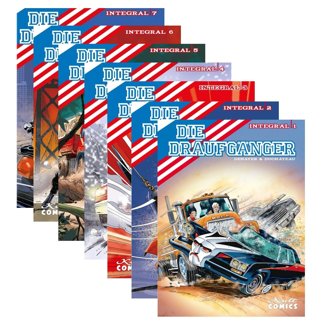 Die Draufgänger Set: Bände 1 - 7 (Die Draufgänger Integral) : Duchâteau ...