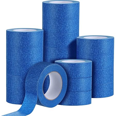 Amazon.com: 18 Rolls Blue Painters Tape Bulk,1.88 Inch Professional ...