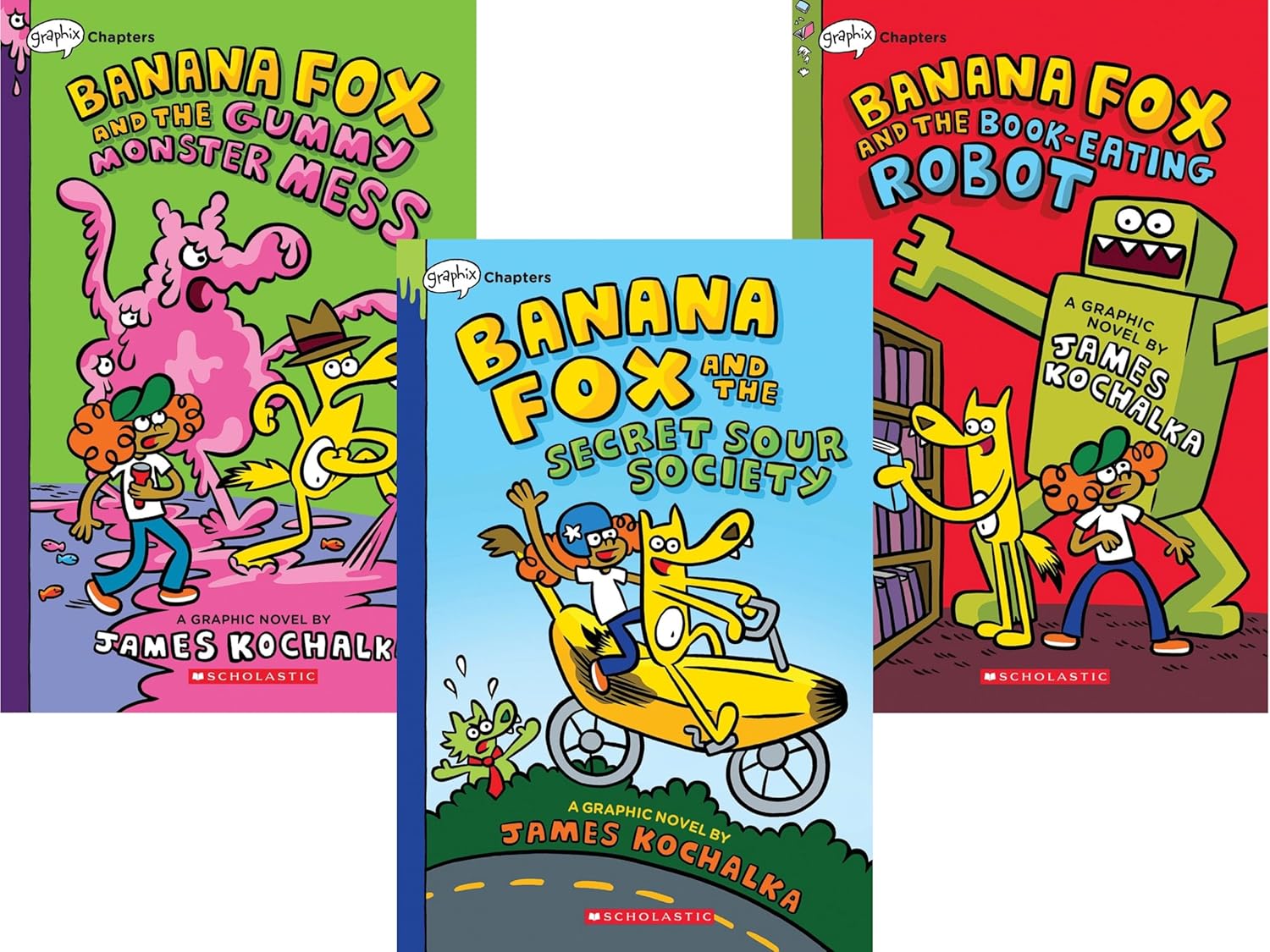 Banana Fox Series 3 Books Set: James Kochalka: Amazon.com: Books
