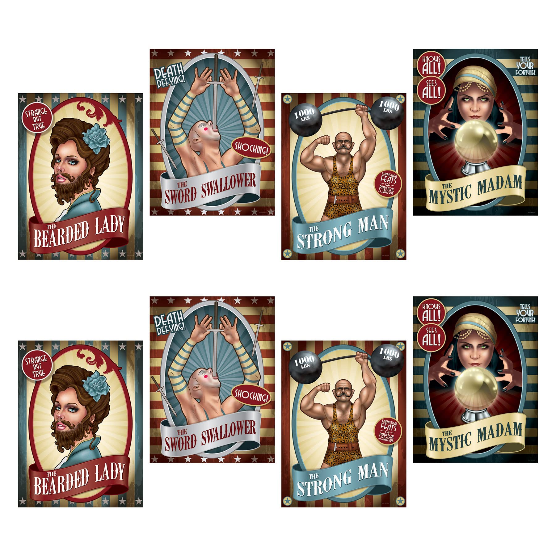 Bearded Lady Circus Poster