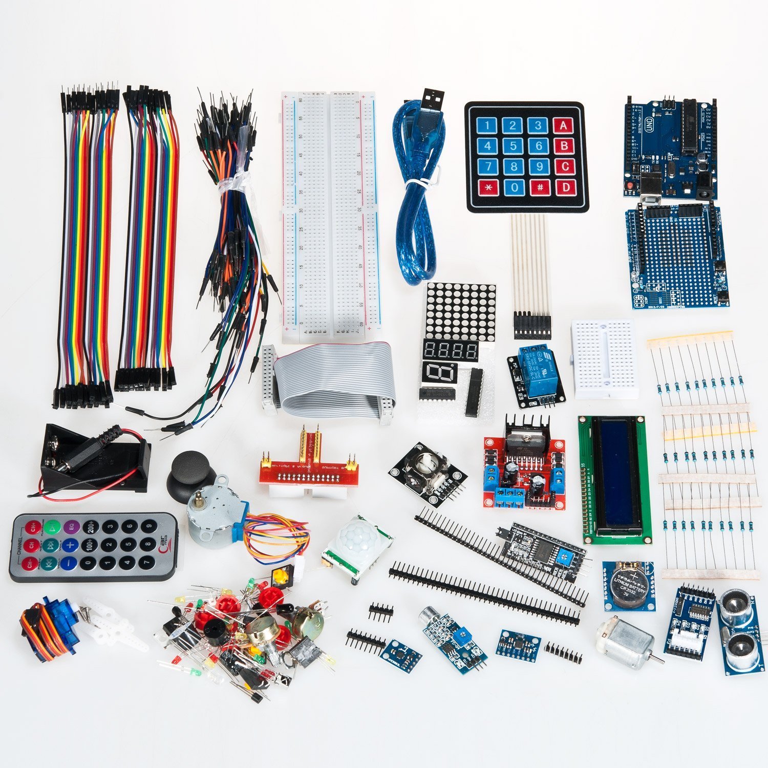 Buy HQTECHFLY Professional UNO R3 Project Starter Kit with Free ...