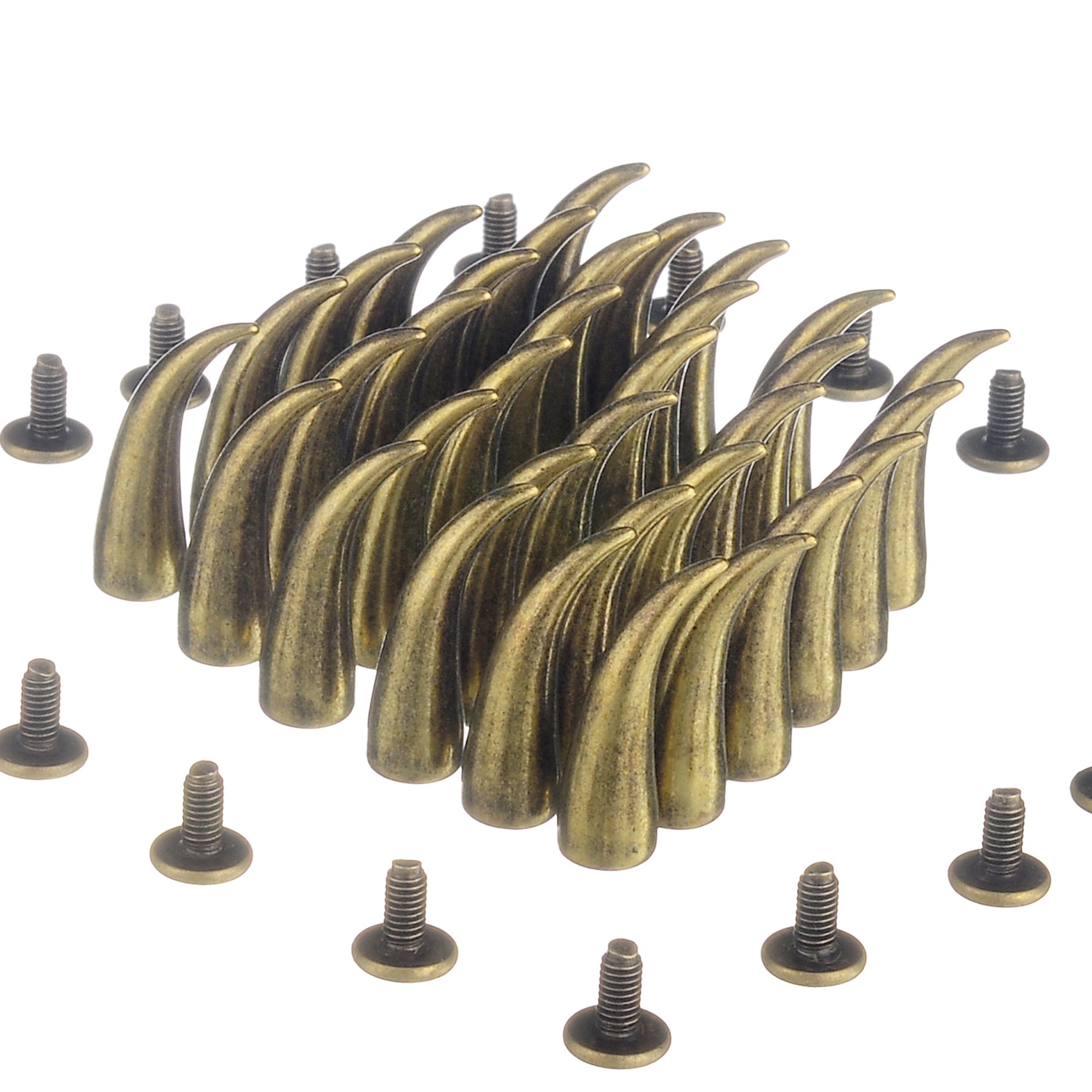 Snapklik.com : 50 Sets 21mm Bronze Color Cat Claw Studs And Spikes ...