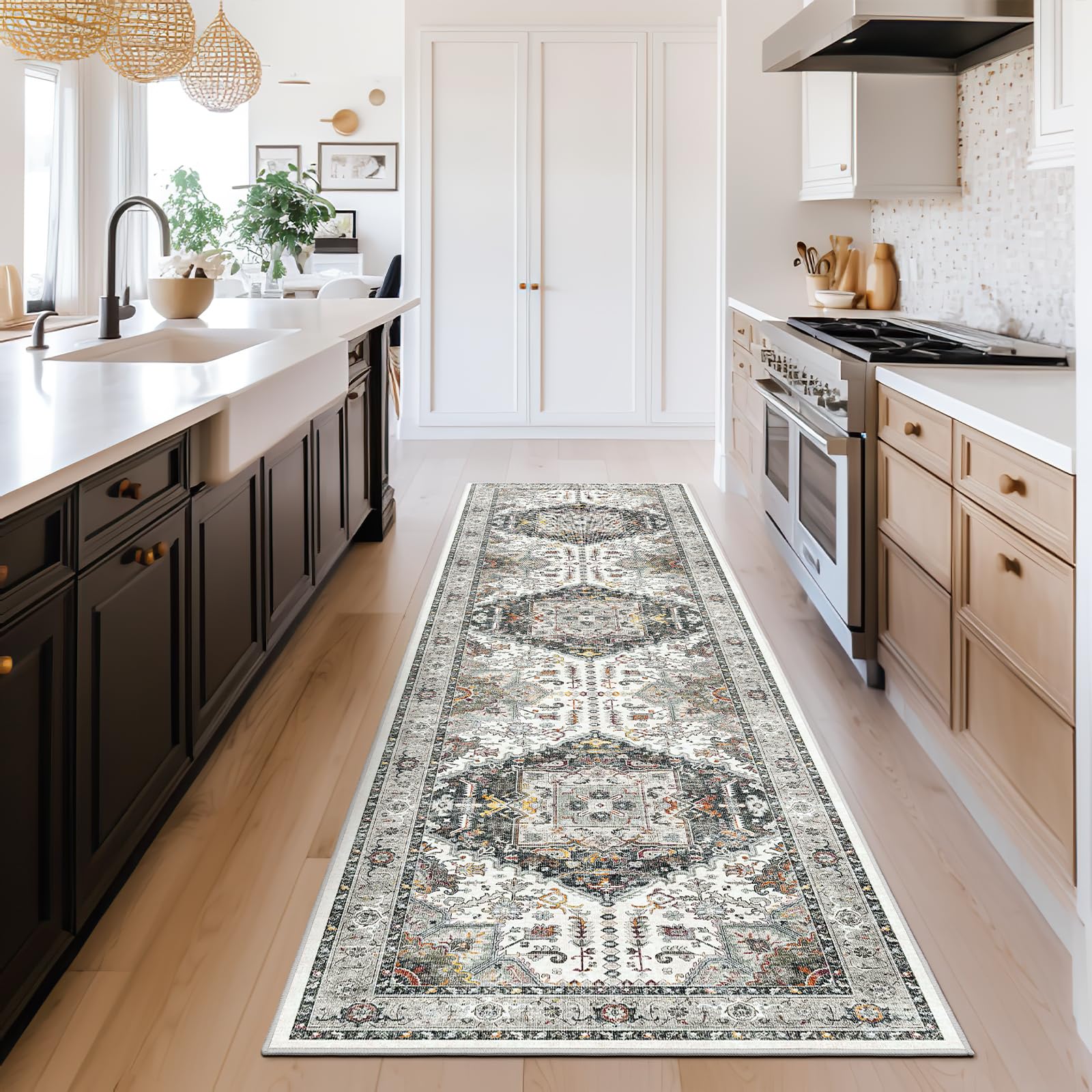 Madane Washable Runner Rug - 2x8 Runners for Hallways Kitchen Non-Slip ...