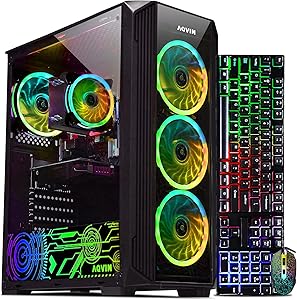 AQVIN Gaming PC Desktop - Intel Core i7 8- Core Processor, GeForce RTX ...