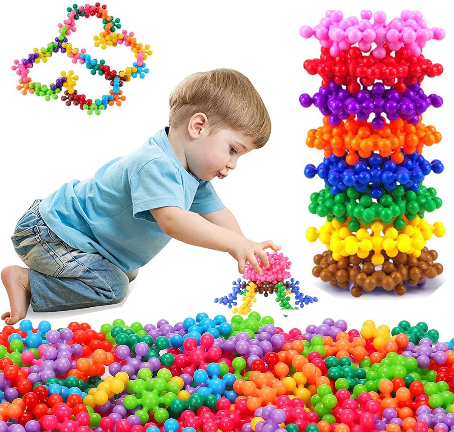 Amazon.com: SHALORY 300 PCS Building Blocks Toys for Kids Ages 3 4 5 6 ...