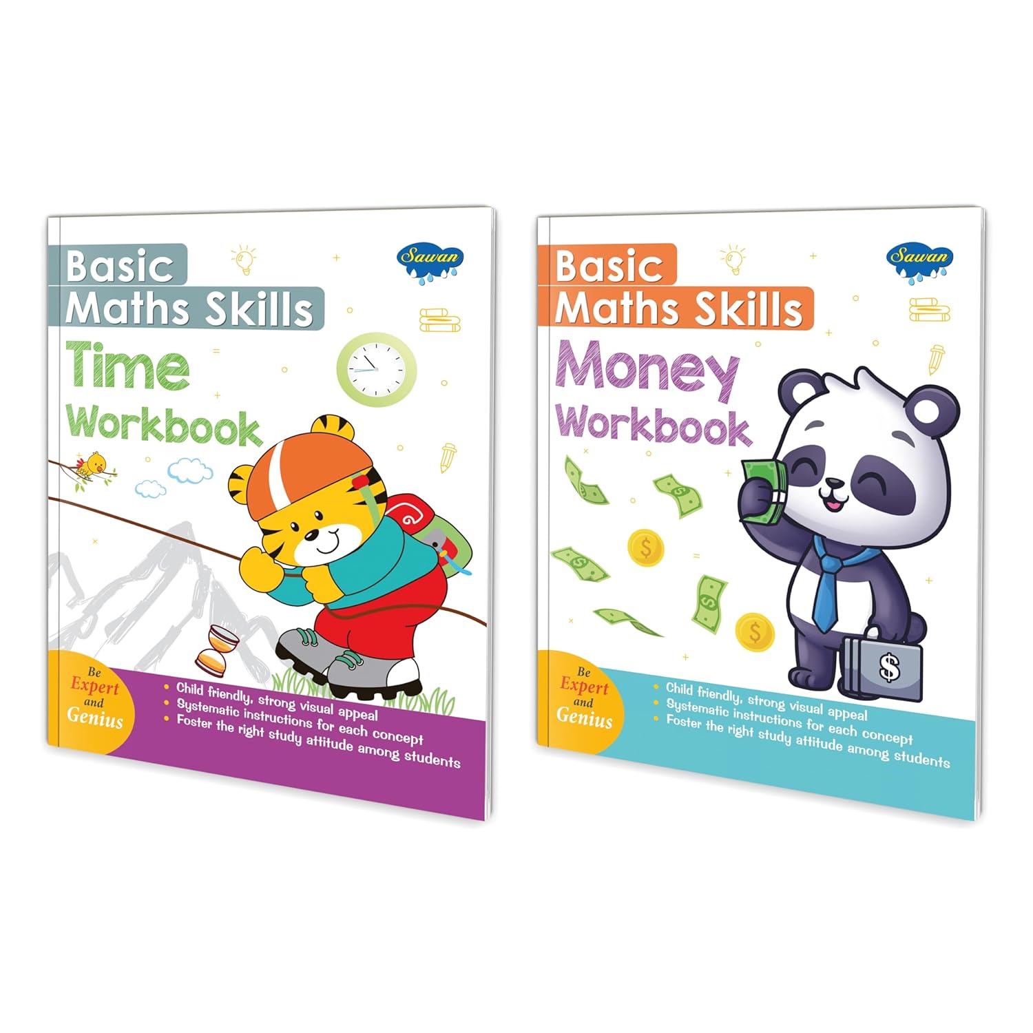 Buy Basic maths skills workbook | set of 2 books | Time , Money | "Math ...