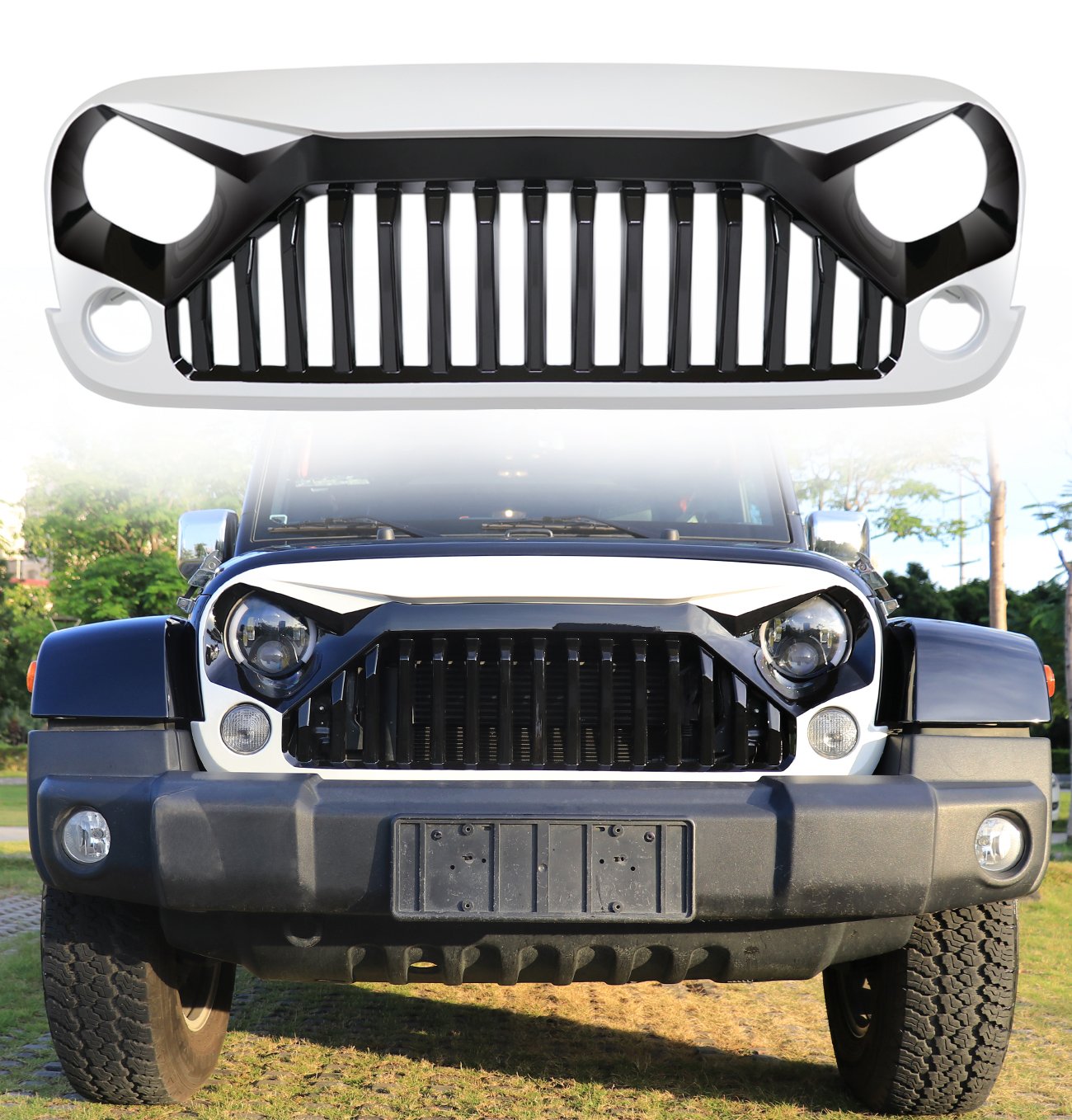 Buy Danti painted Gladiator Vader Front Grill Grid Grille Cover For ...